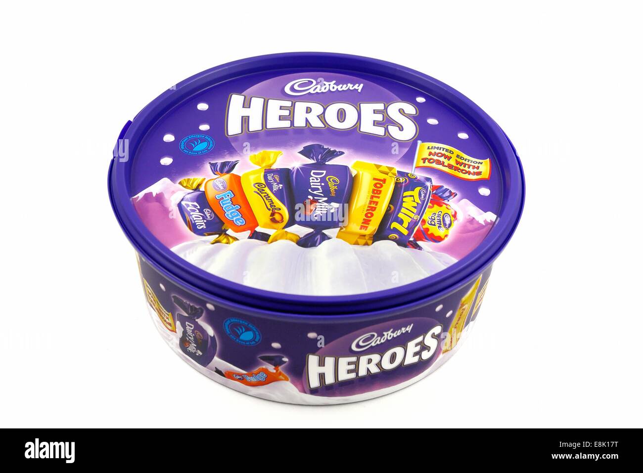 Tub of cadbury heroes chocolates hi-res stock photography and images ...
