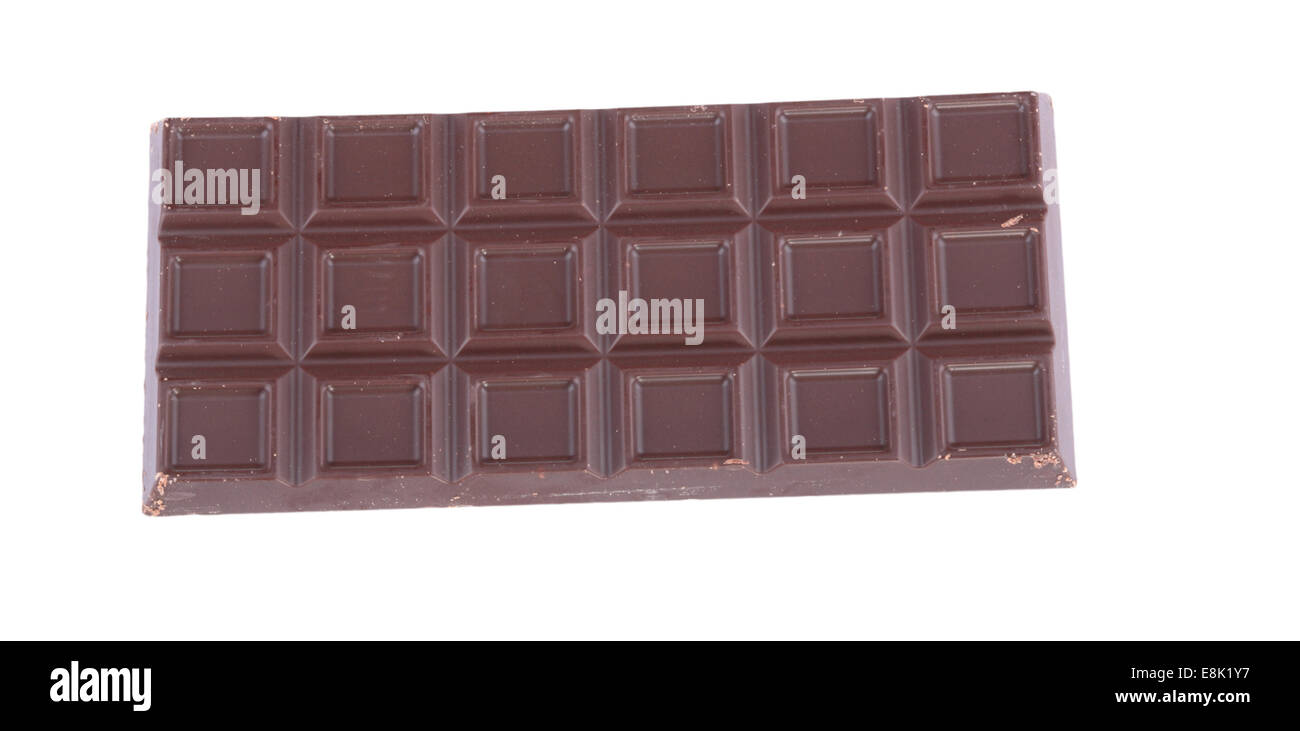 bar of brown chocolate isolated Stock Photo - Alamy
