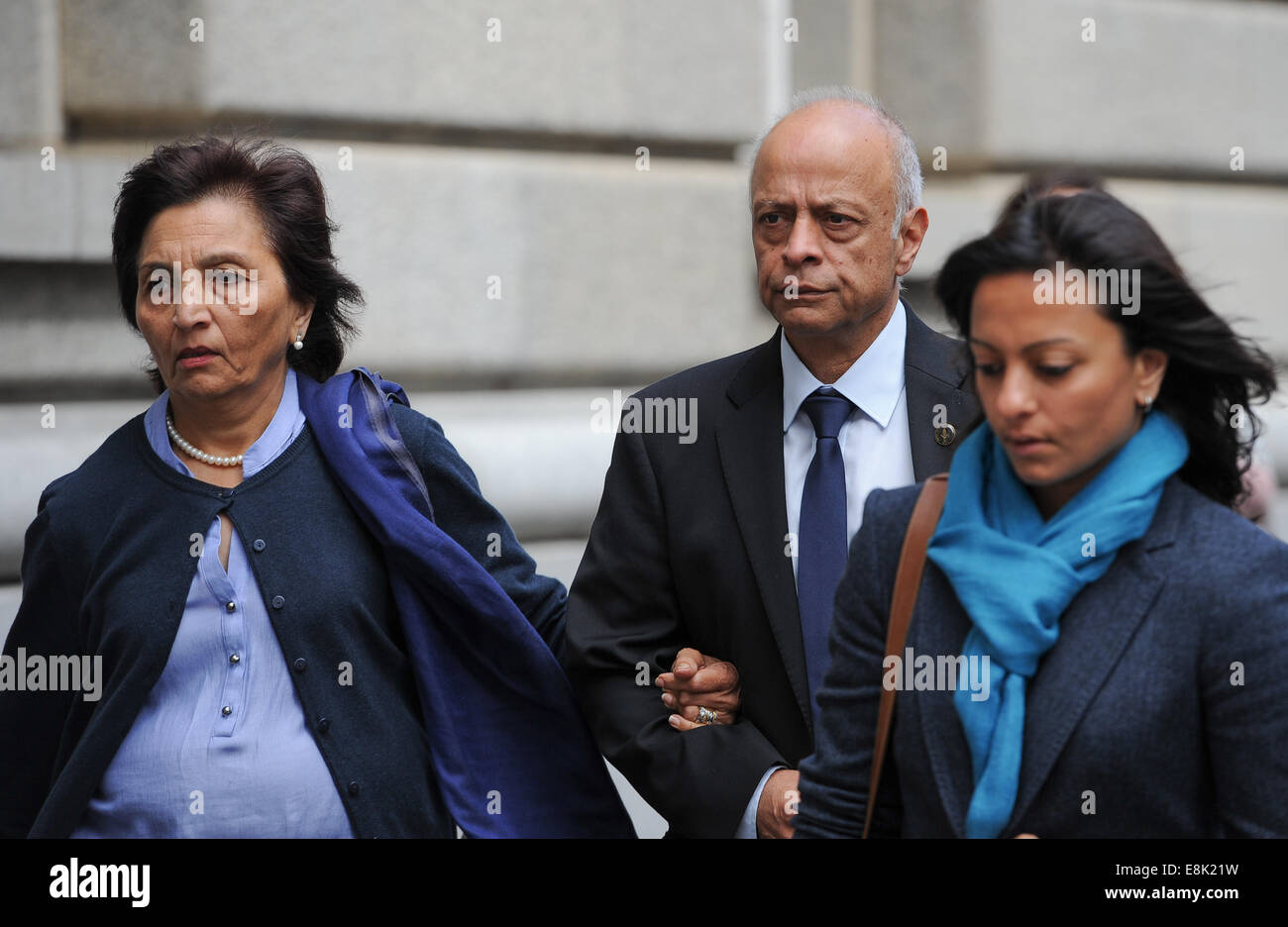 Cape Town, South Africa. 8th October, 2014. Snila and Prakash Dewani ...