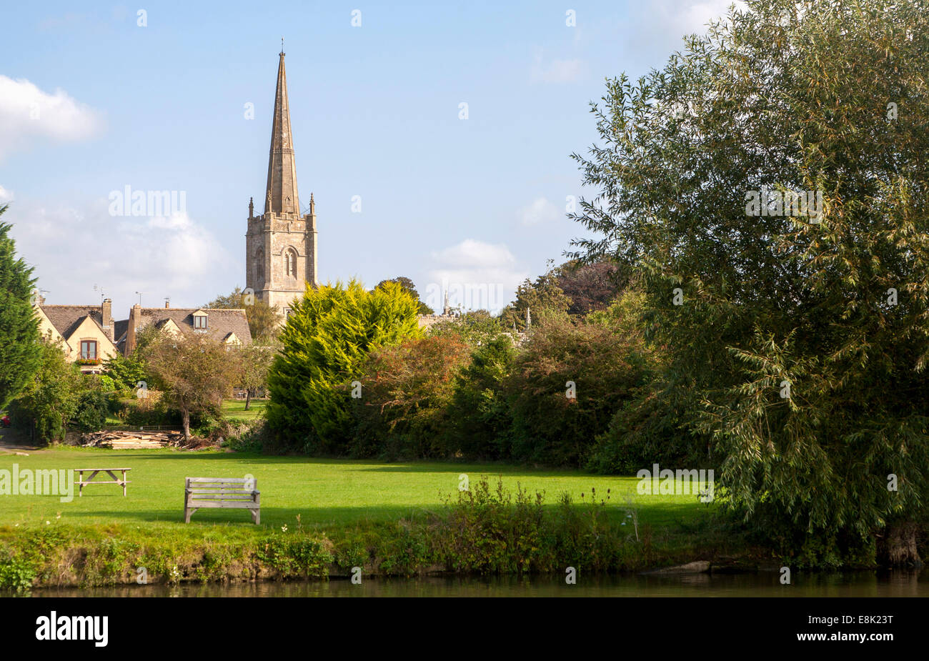 St Lawrence Church, Lechlade on Thames, Gloucestershire, England, UK ...