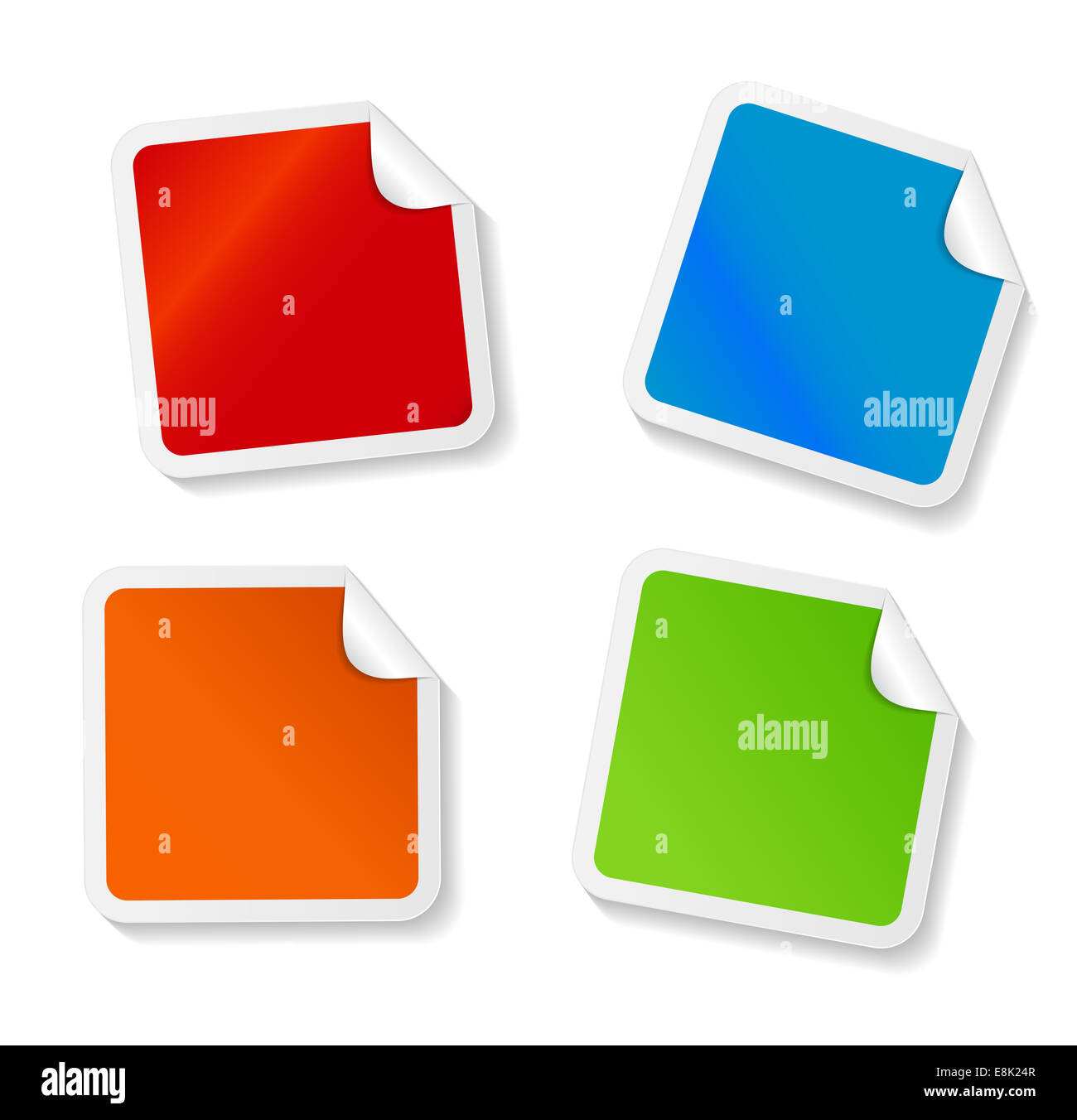 Stickers Set for your Business Vector Illustration Stock Photo - Alamy