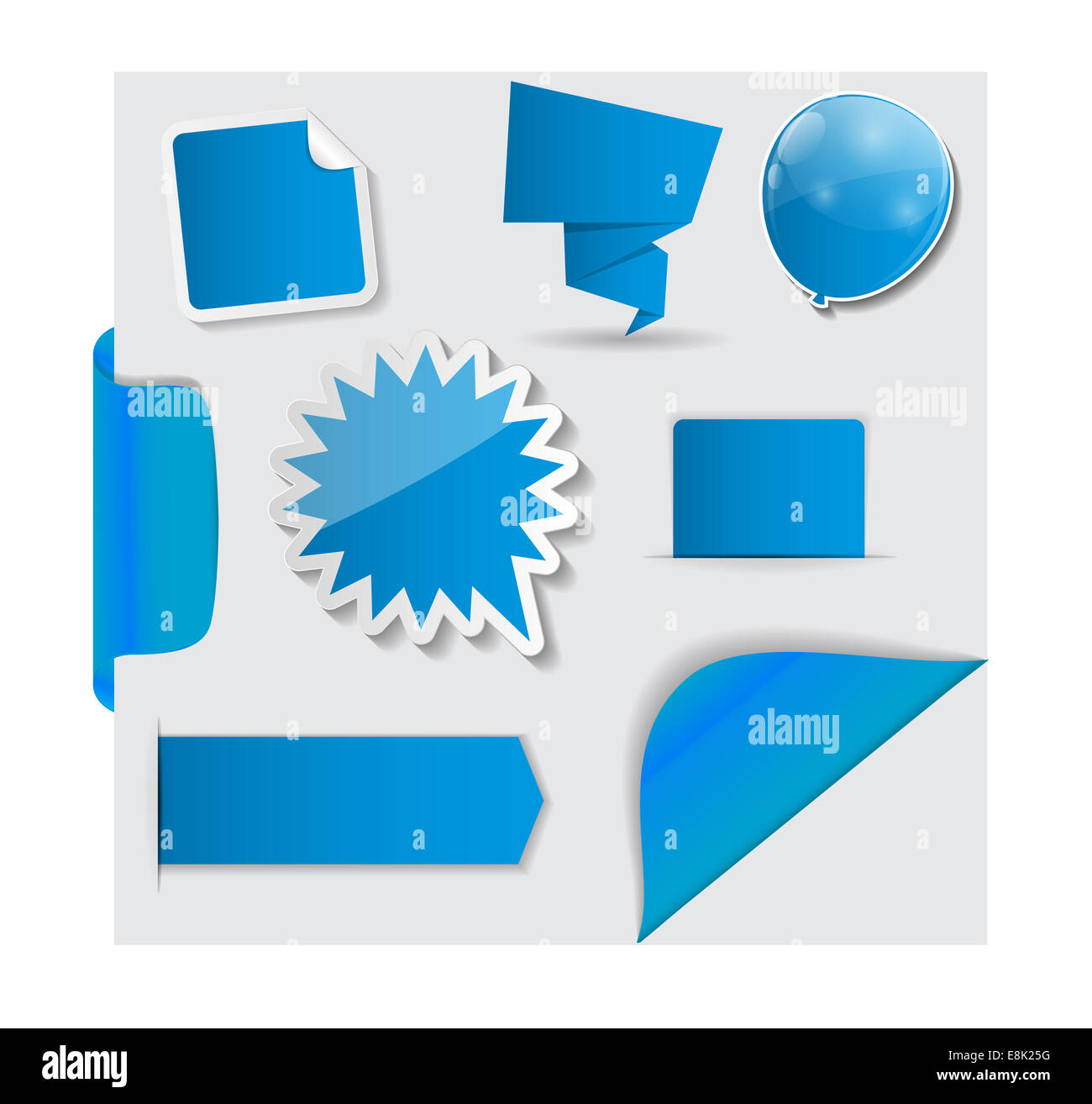 Sale Banner Set with Place for Your Text. Vector Illustration Stock ...