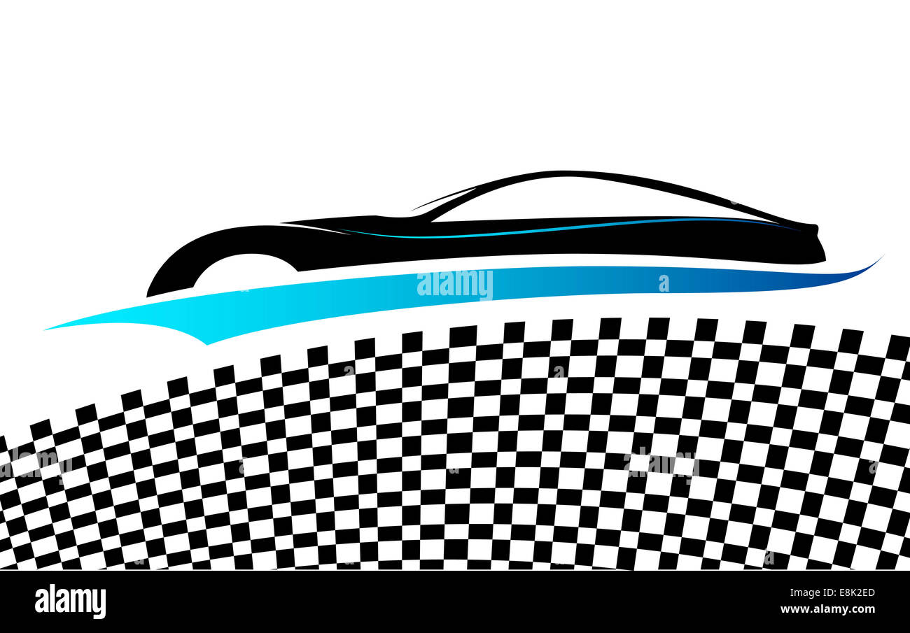 blue car vector symbol, vector Stock Photo - Alamy