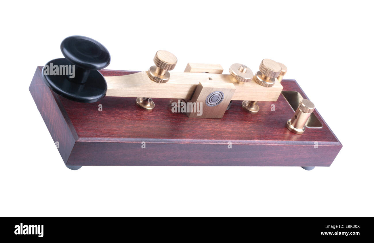 Morse Key Isolated Stock Photo - Alamy