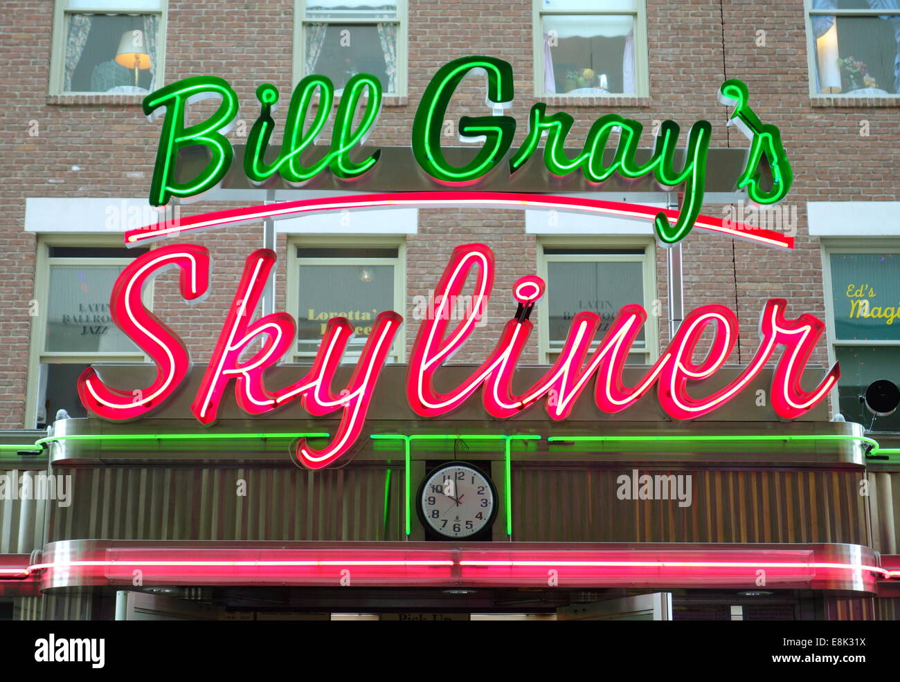 Diner restaurant sign in Rochester, New York Stock Photo - Alamy