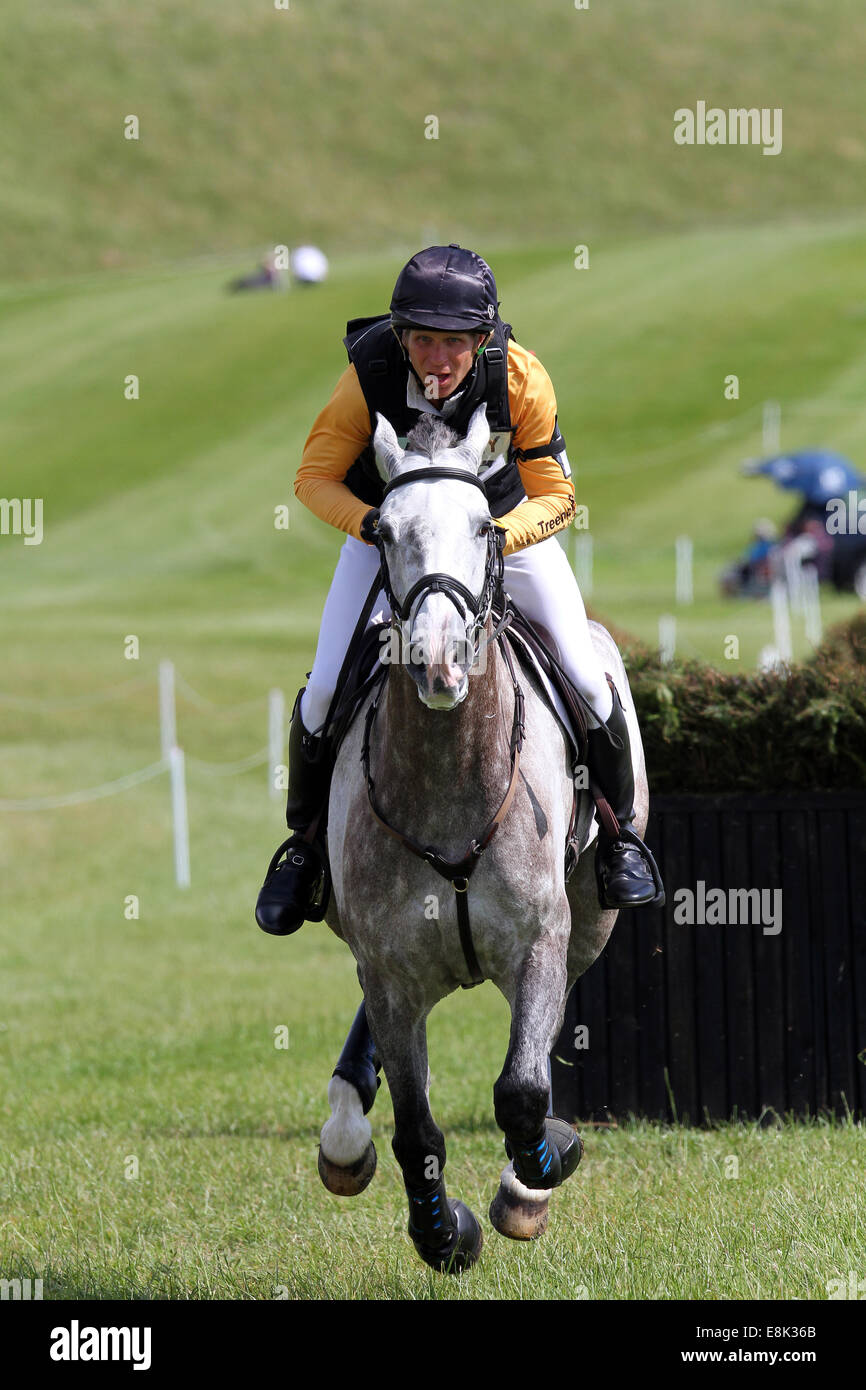 Nick Gauntlett on Carden Earl Grey at Barbury Castle Horse Trials 2014 ...
