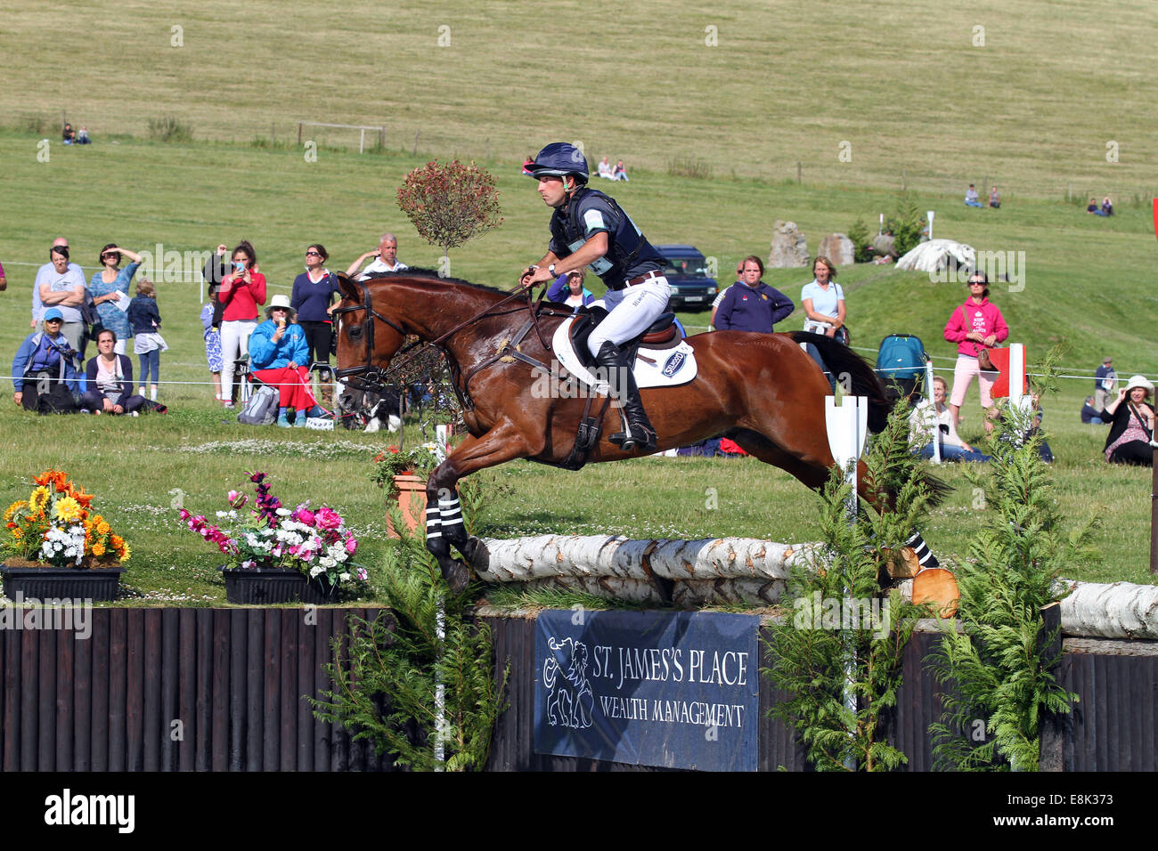 Tim Price on Ringwood Sky Boy at Barbury Castle Horse Trials 2014 Stock ...