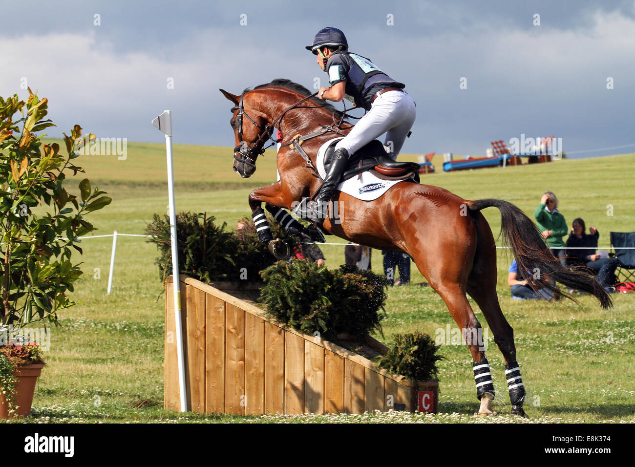 Tim Price on Ringwood Sky Boy at Barbury Castle Horse Trials 2014 Stock ...