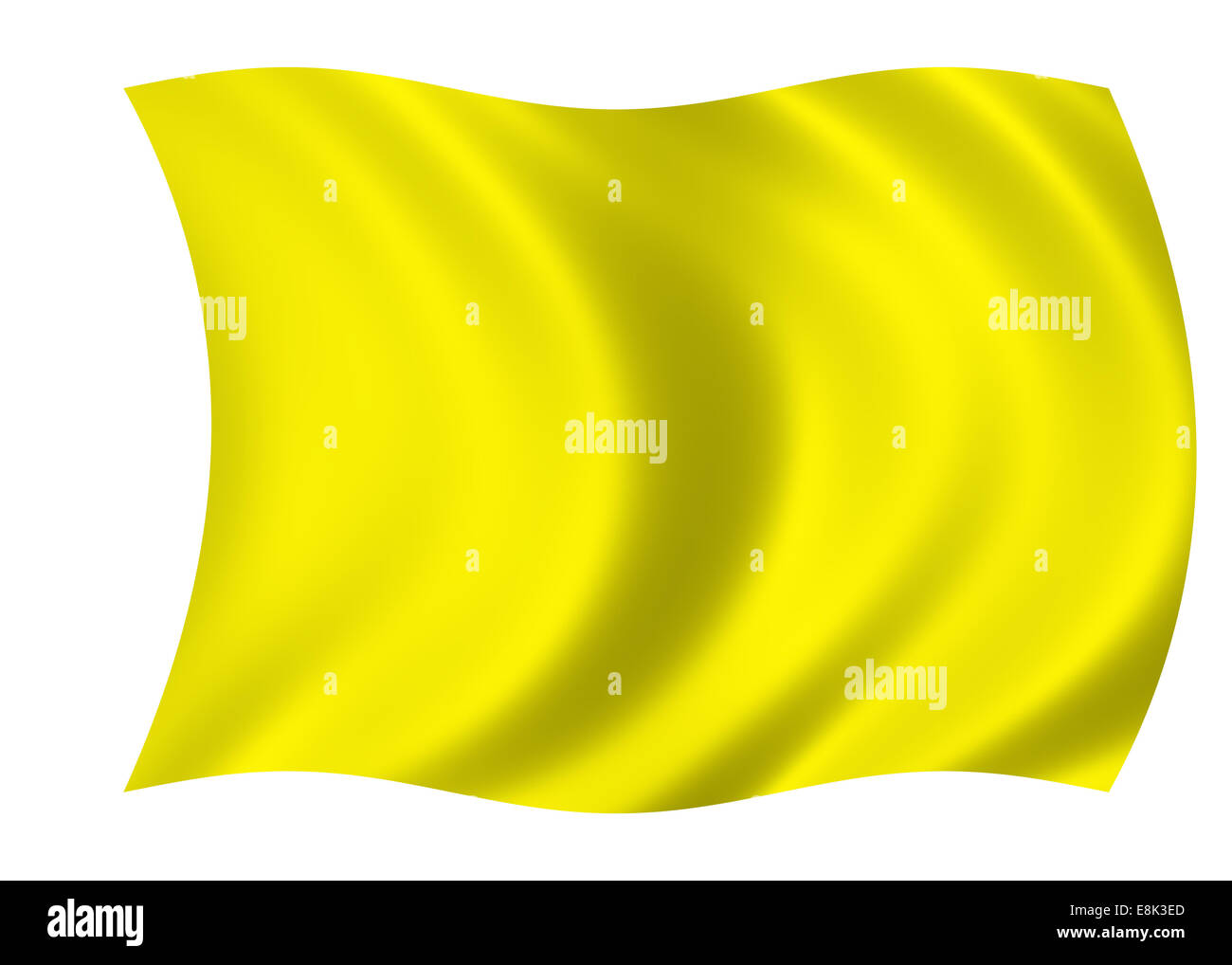 Yellow blank isolated flag, banner against white background Stock Photo ...