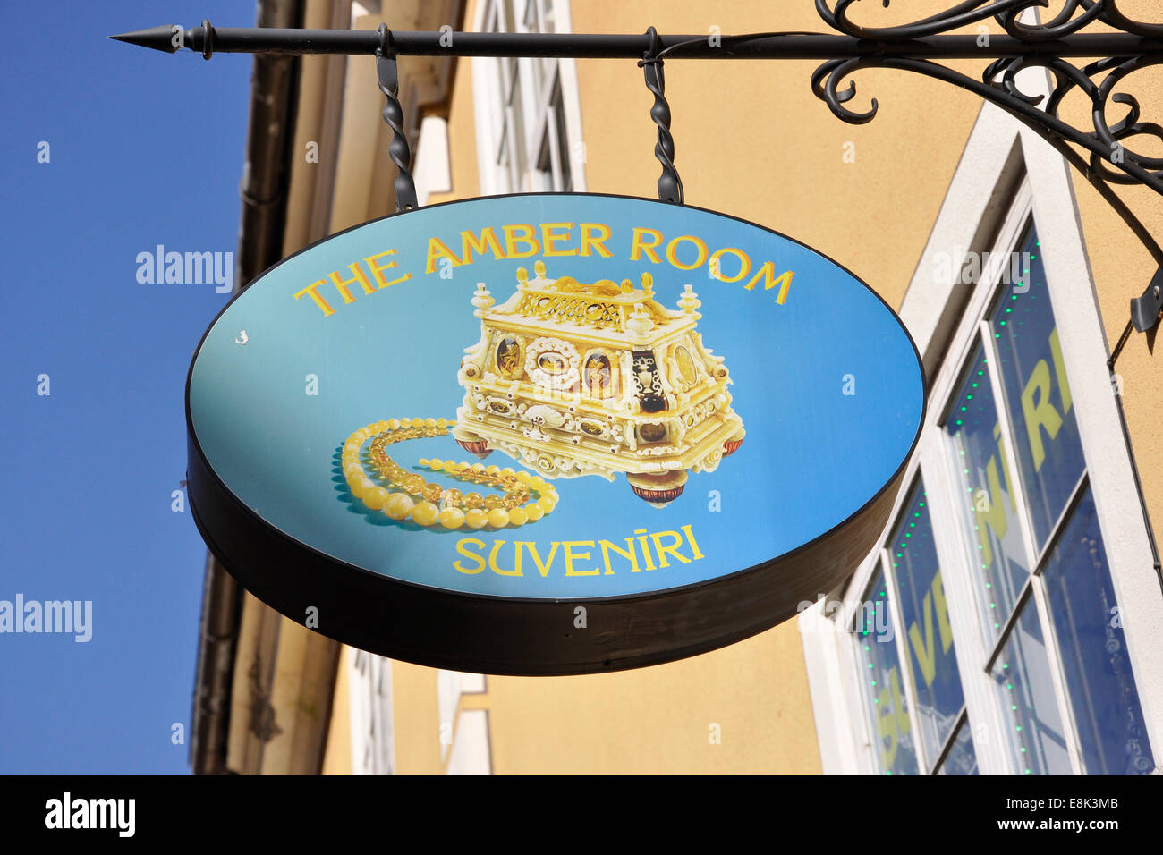 Latvia, Riga, Amber shop Stock Photo - Alamy