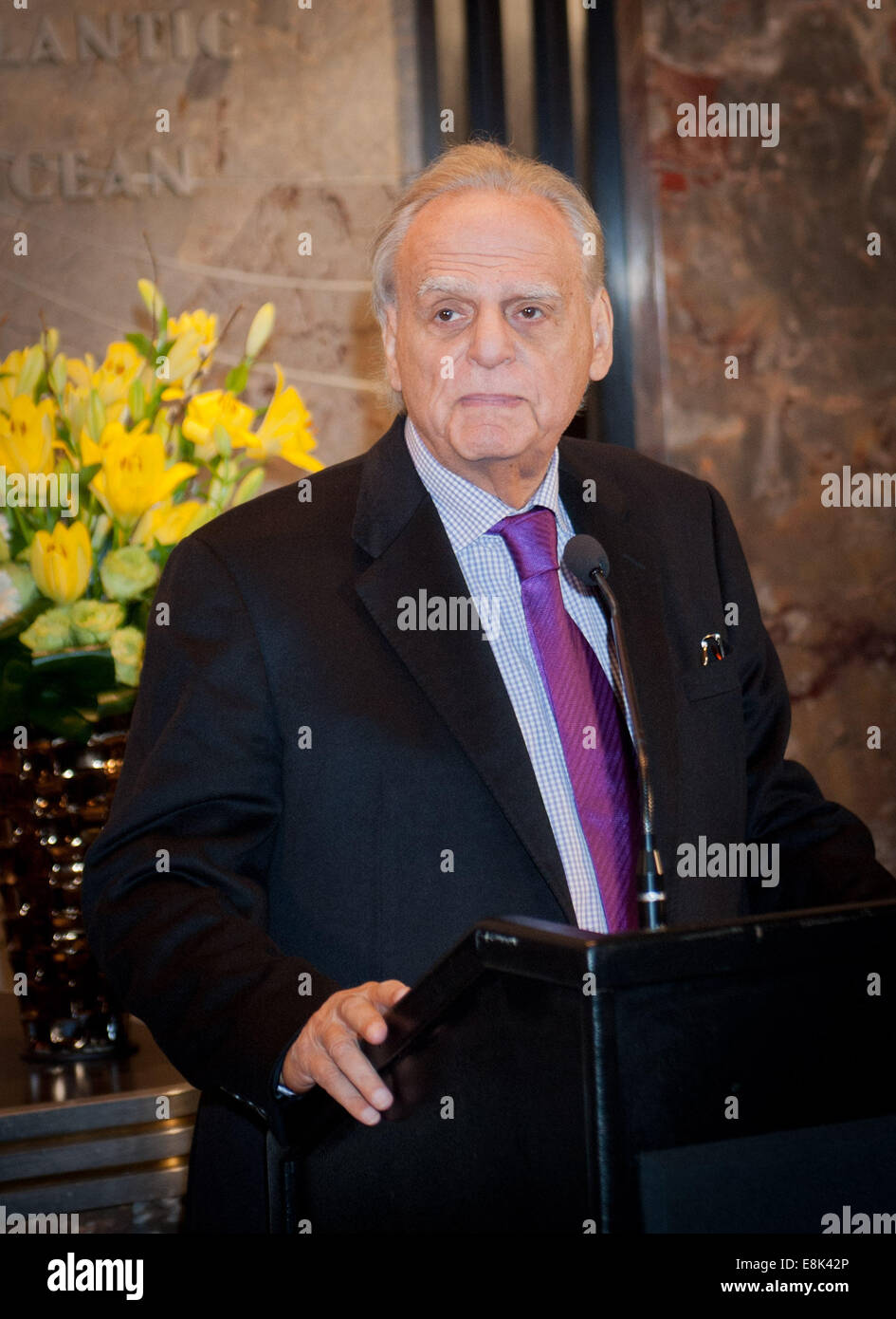 Manhattan, New York, USA. 9th Oct, 2014. Co-founder DONALD RUBIN looks ...