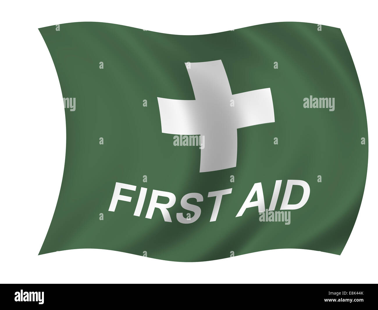 Medical related isolated flag against white background Stock Photo - Alamy