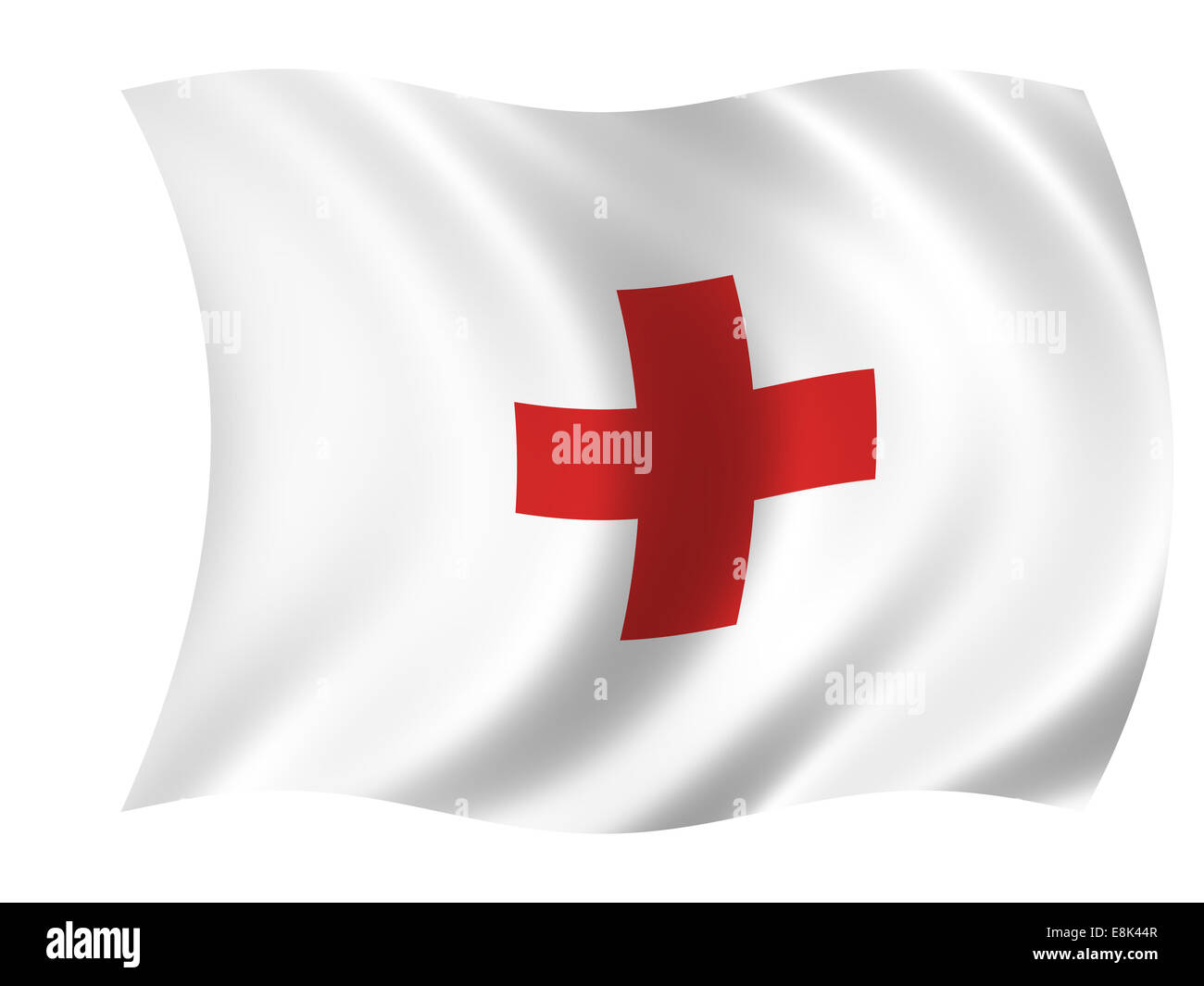 Medical related isolated flag against white background Stock Photo - Alamy