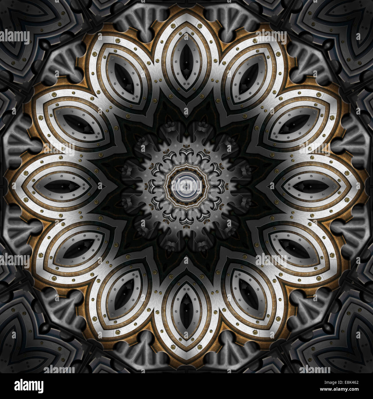 Very detailed ornamental and decorative kaleidoscope illustration Stock ...