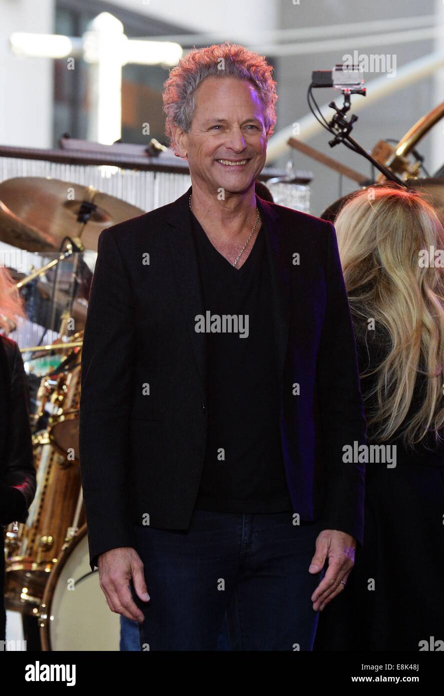 New York, NY, USA. 9th Oct, 2014. Lindsey Buckingham on stage for NBC ...