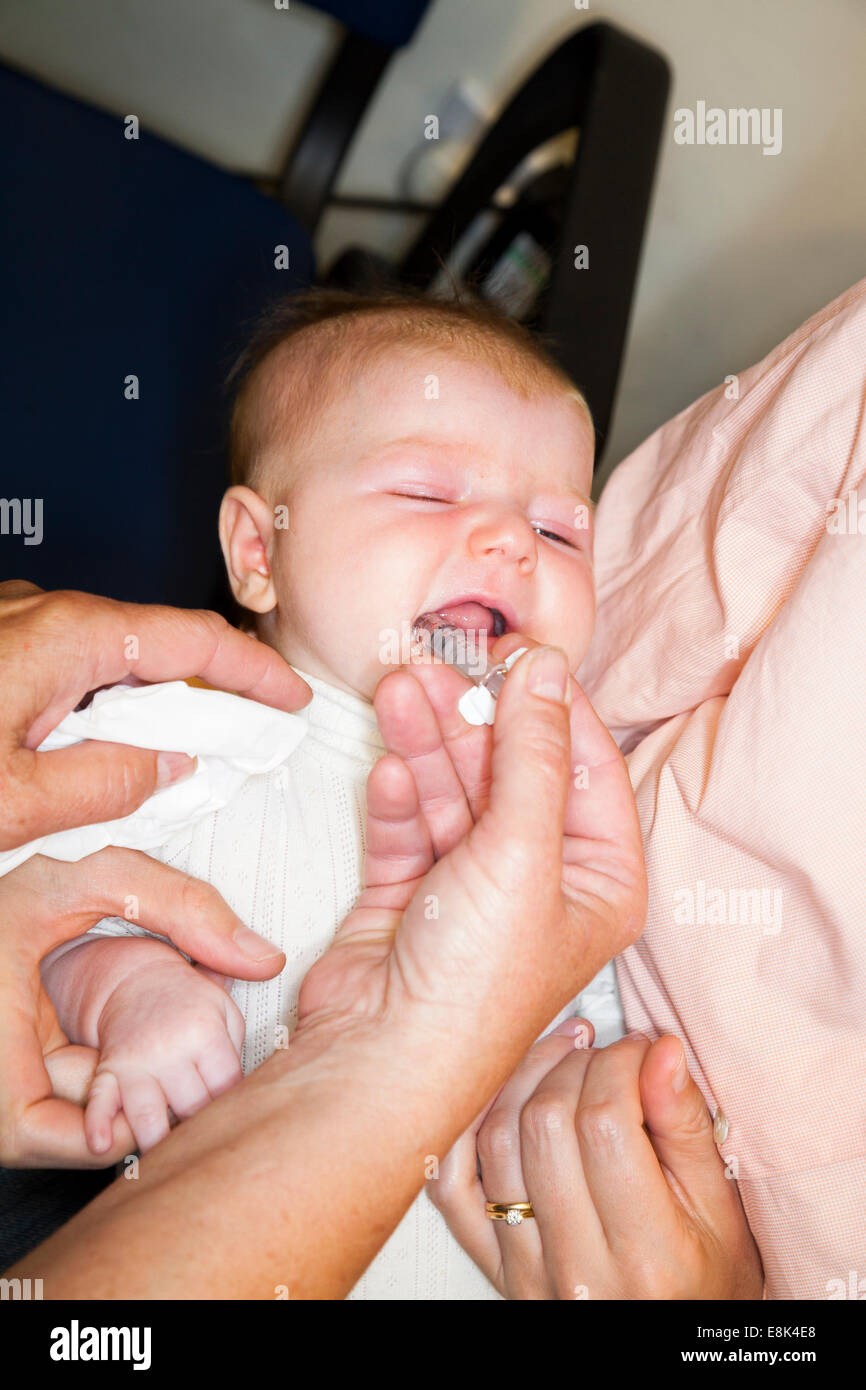 Oral Rota virus / Rotavirus immunisation / inoculation / from a syringe ...