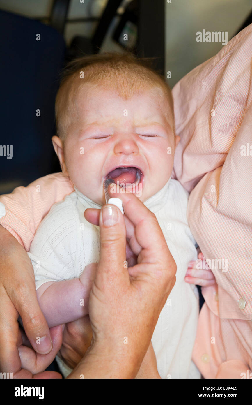 Oral Rota virus / Rotavirus immunisation / inoculation / from a syringe ...