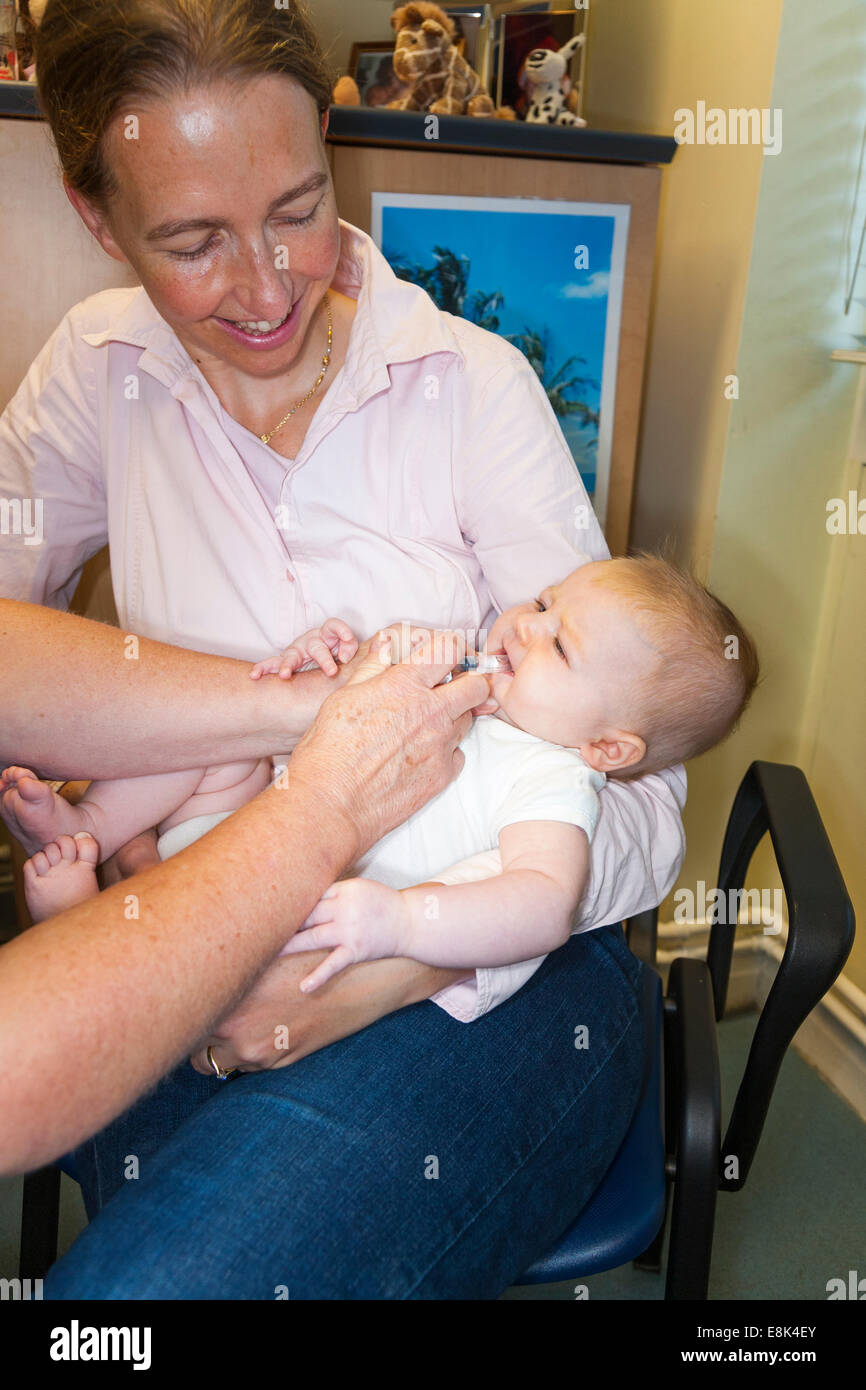 Oral Rota virus / Rotavirus immunisation / inoculation / from syringe ...