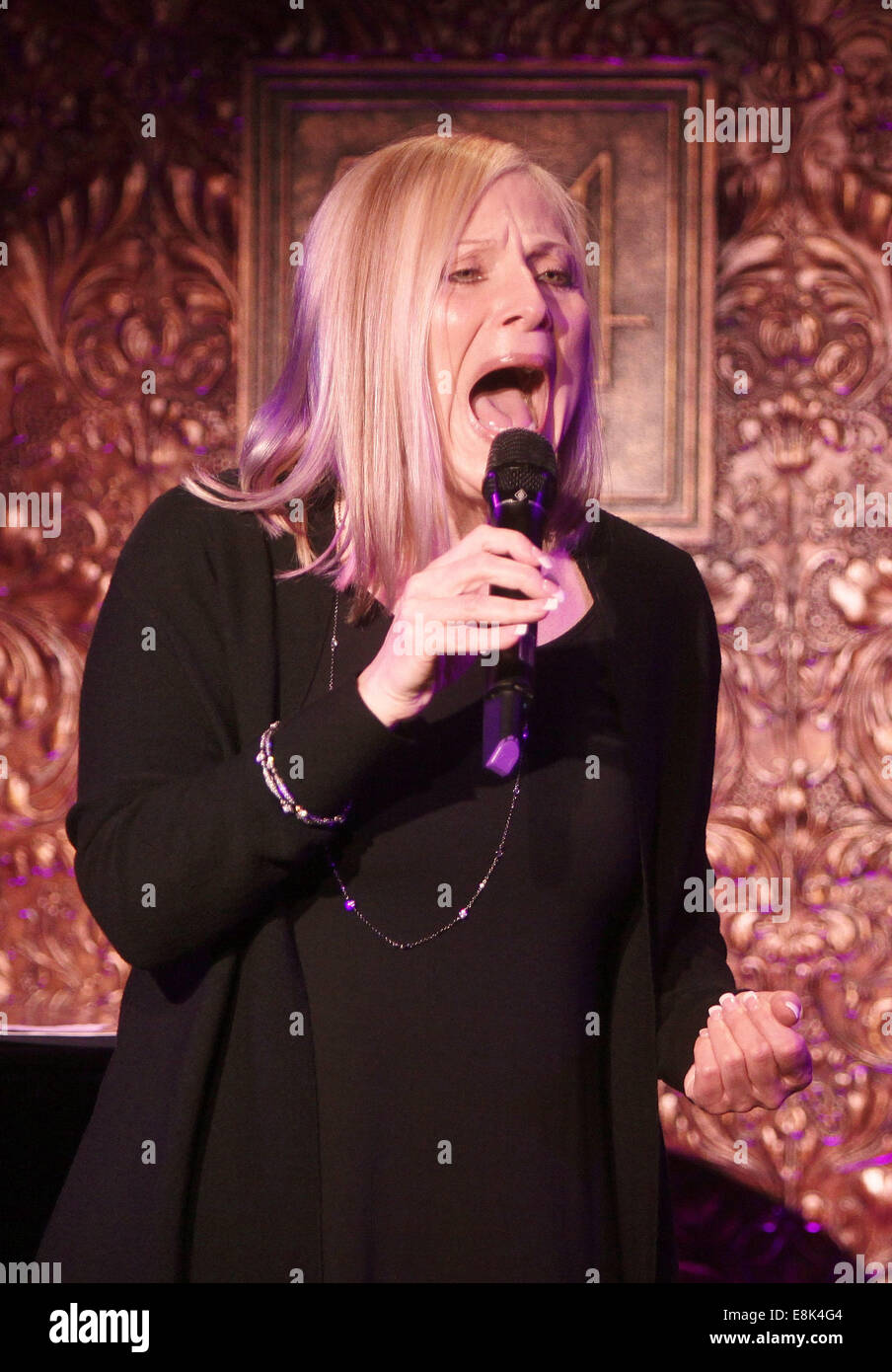 Press Preview of Concerts at 54 Below nightclub. Featuring: Roslyn Kind ...