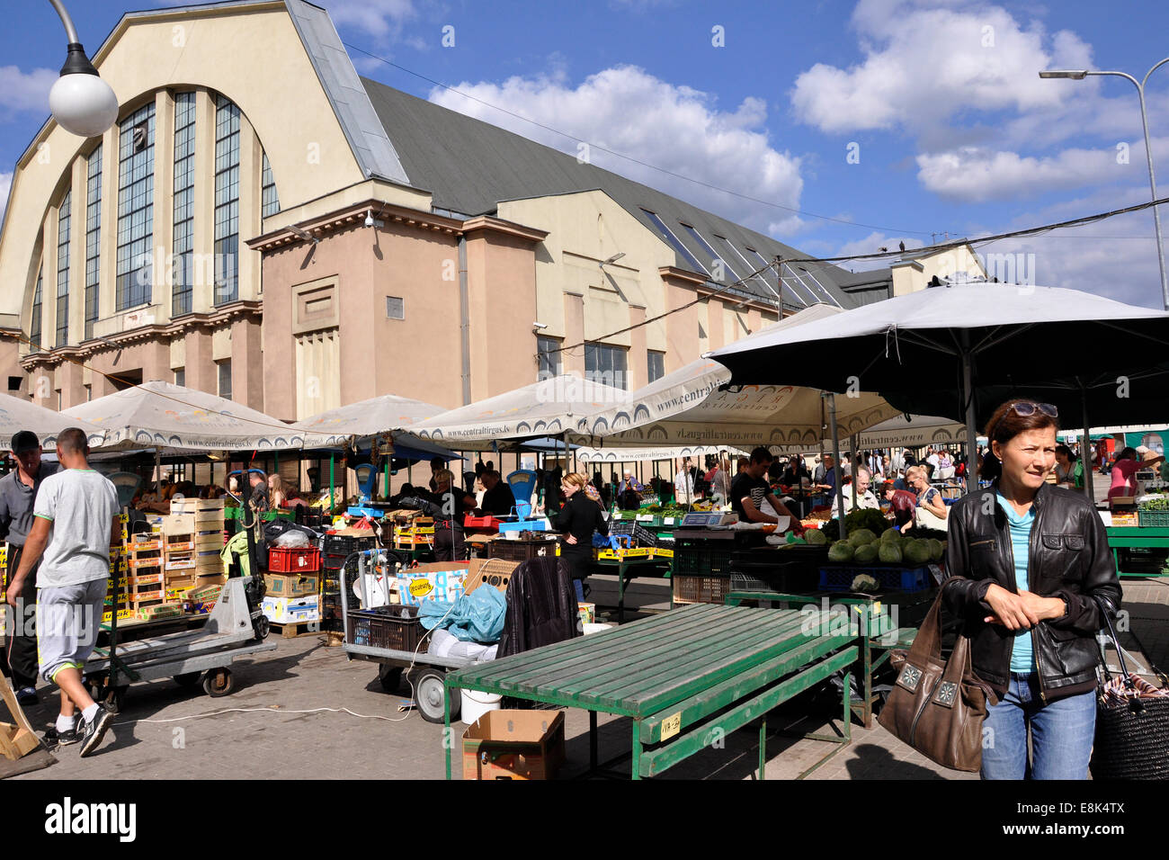 Latvia, Riga, food market building Stock Photo - Alamy