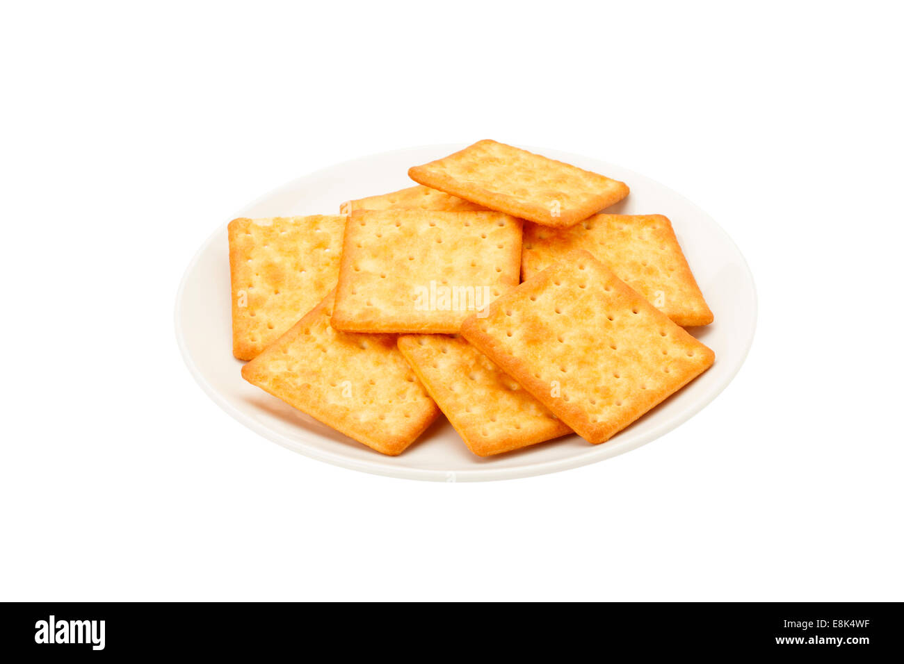 Crispy Biscuit isolated on white background with clipping path Stock ...