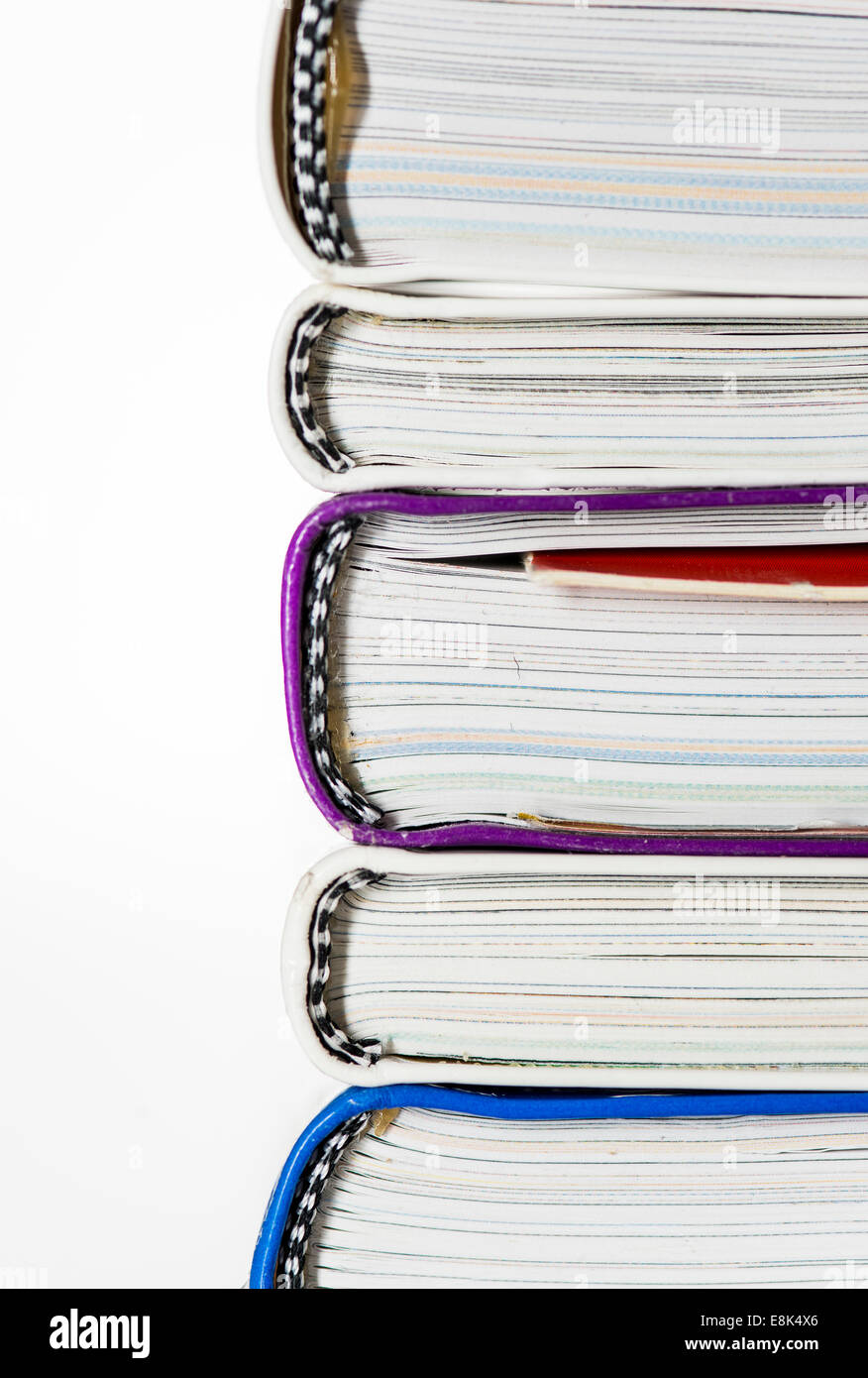 Five books spine hi-res stock photography and images - Alamy