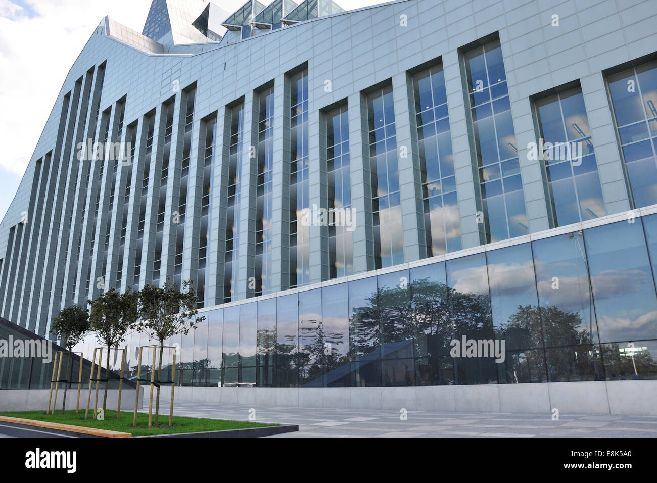 Latvia, Riga, National Library building Stock Photo - Alamy