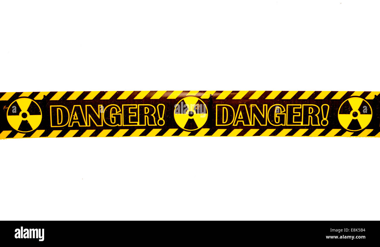 Halloween beware tape hi-res stock photography and images - Alamy