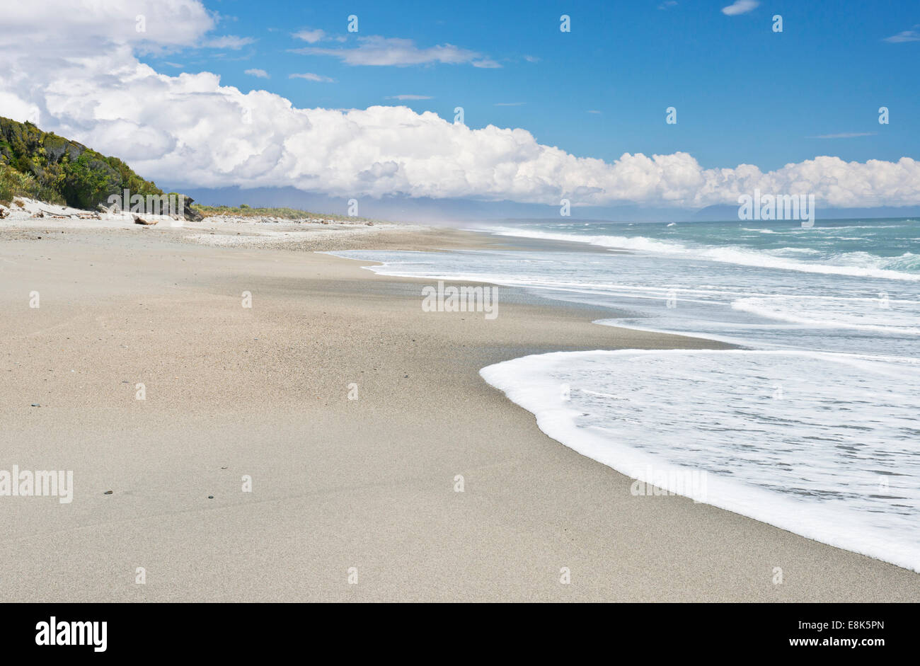 New Zealand, South Island, near Haast, Ship Creek Beach (Large format ...