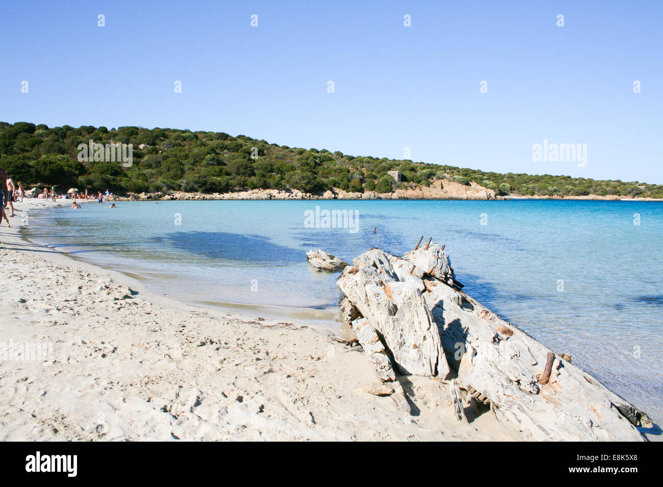These are the remains of a coal ship sank off the island of Caprera in ...