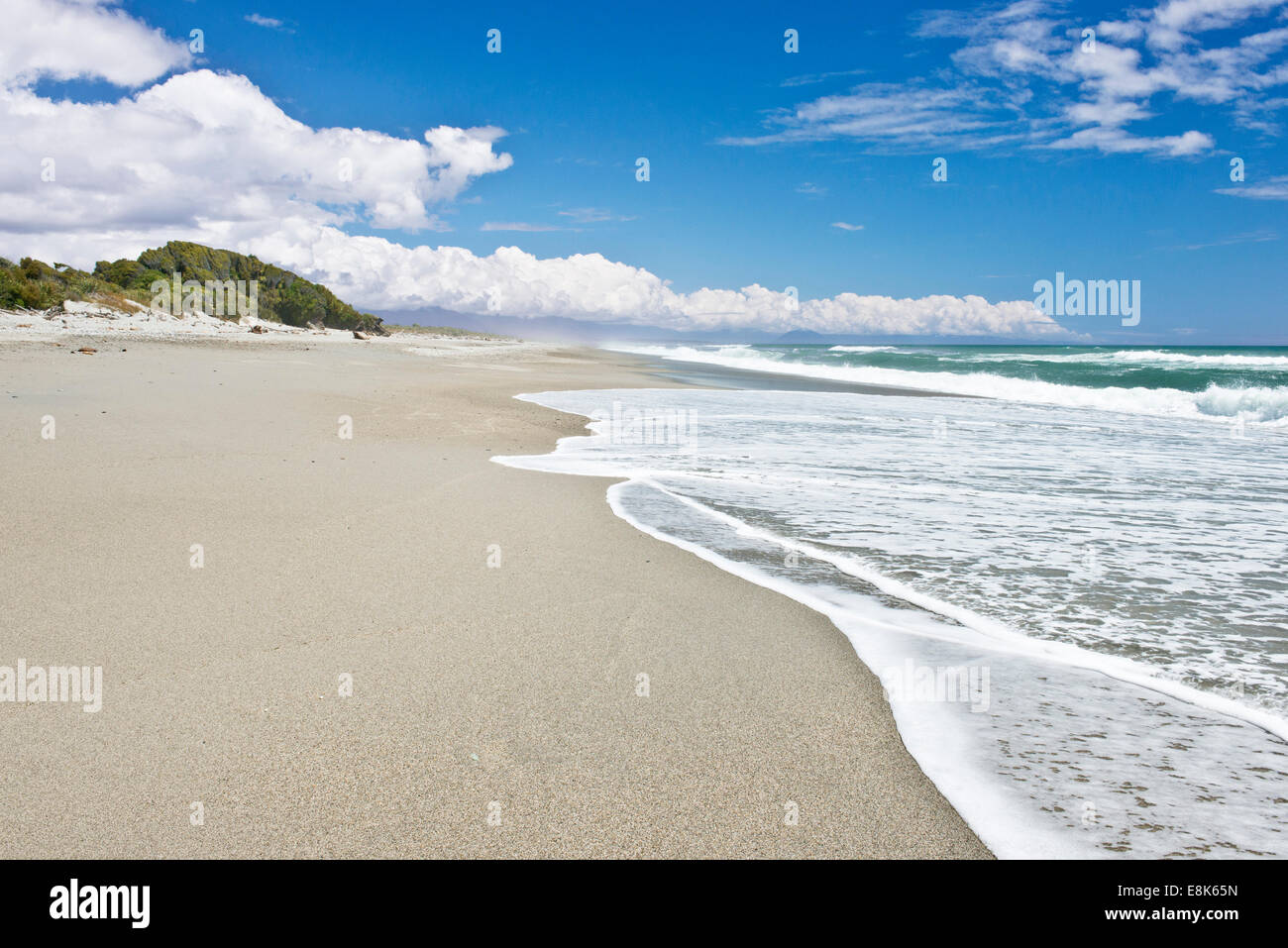 New Zealand, South Island, near Haast, Ship Creek Beach (Large format ...