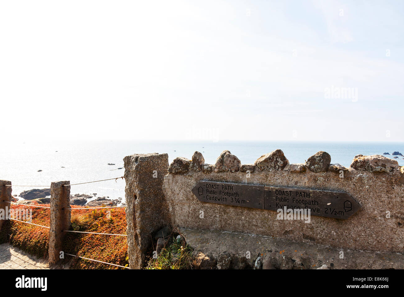 Cornish coastal path public footpath Lizard head Cornwall to cadgwith ...