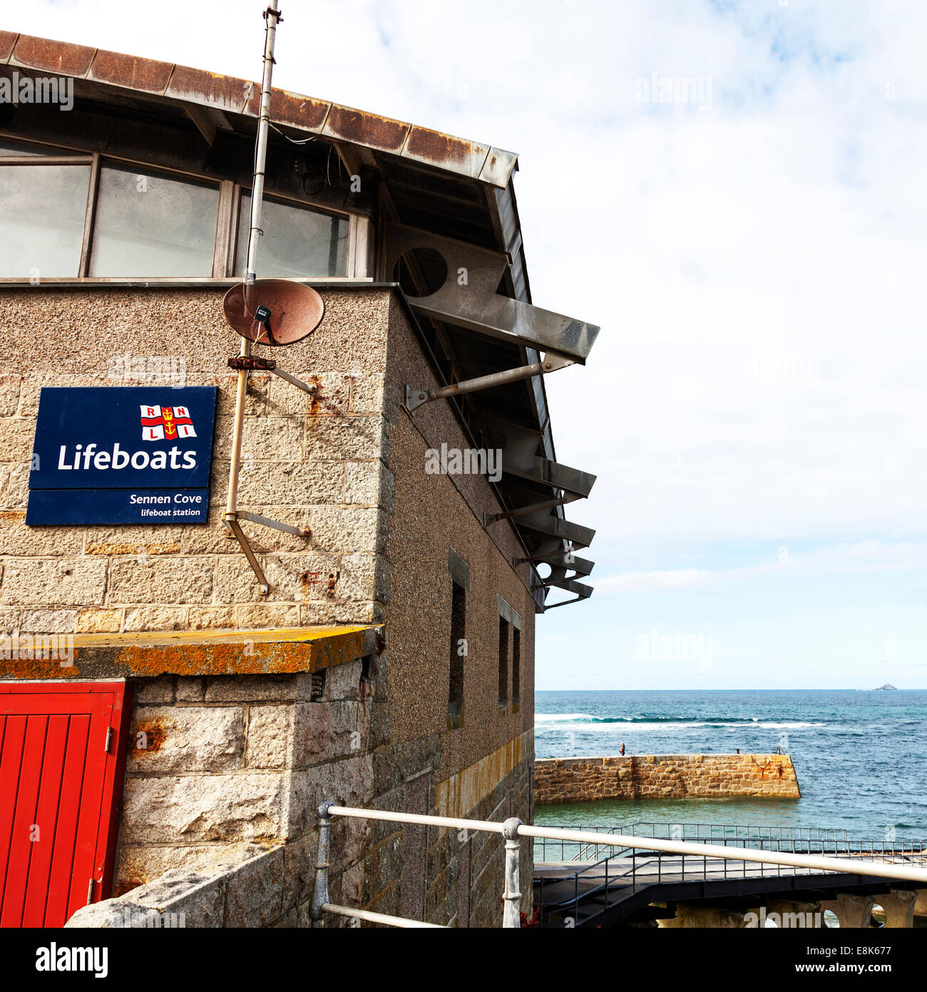 Sennen cove lifeboat station building exterior RNLI lifeboats Cornwall ...