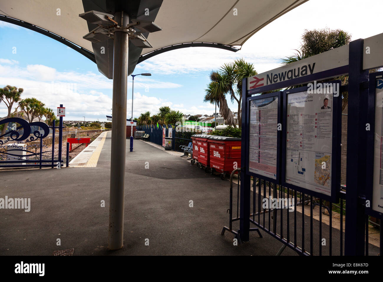 Newquay rail station train tracks Cornwall British rail Cornish travel ...