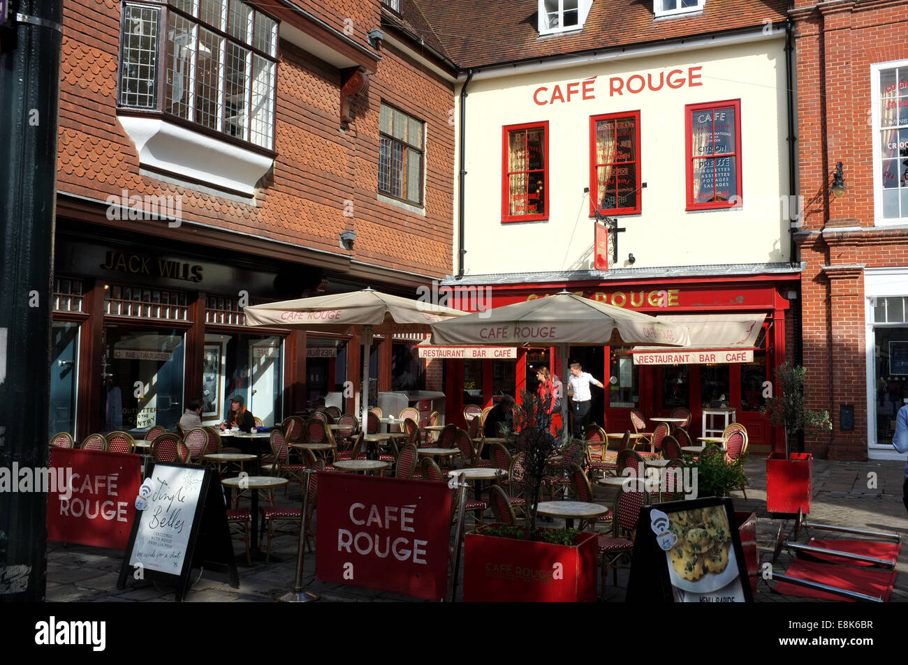 cafe rouge restaurant bar cafe in the city of canterbury county of kent ...