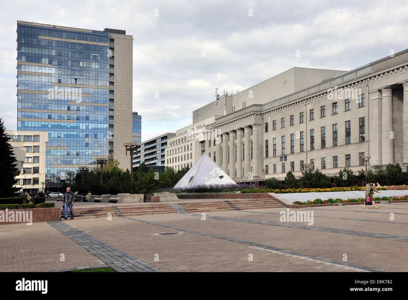 Lithuania, Vilnius, Monument of Naujamiestis Stock Photo - Alamy