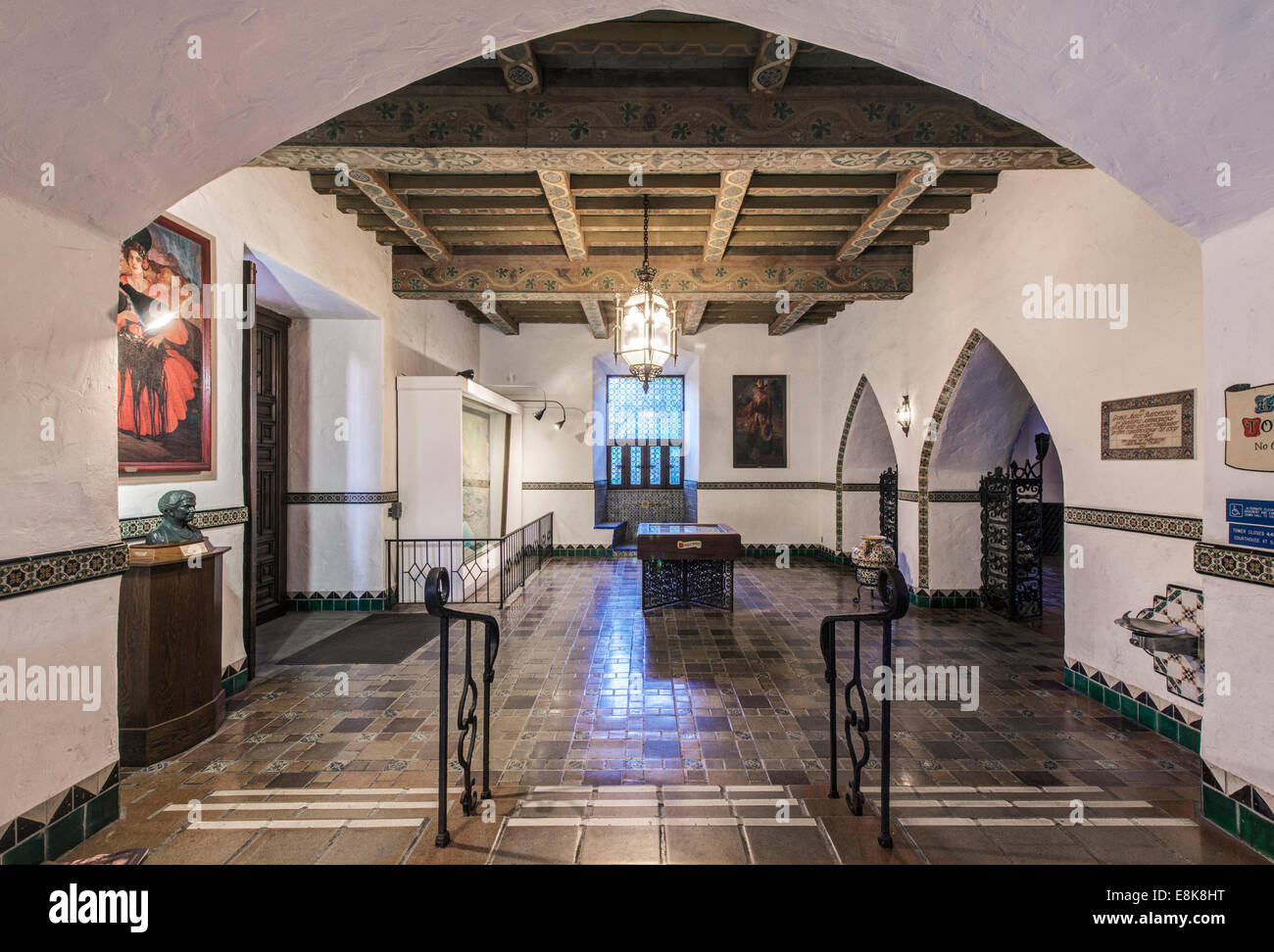 USA, California, Santa Barbara, Santa Barbara County Courthouse ...