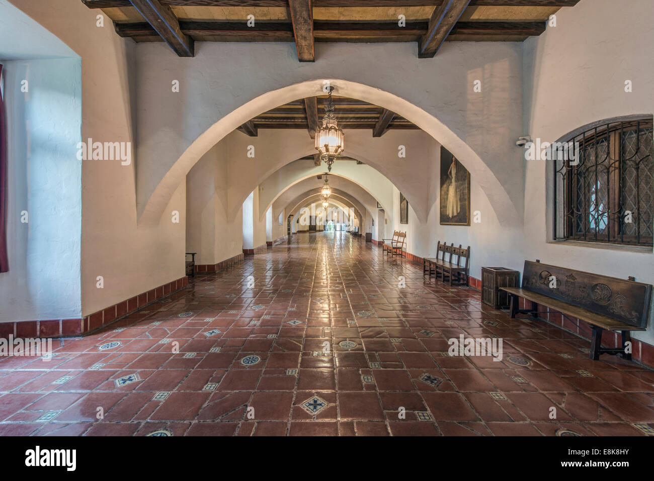 USA, California, Santa Barbara, Santa Barbara County Courthouse ...