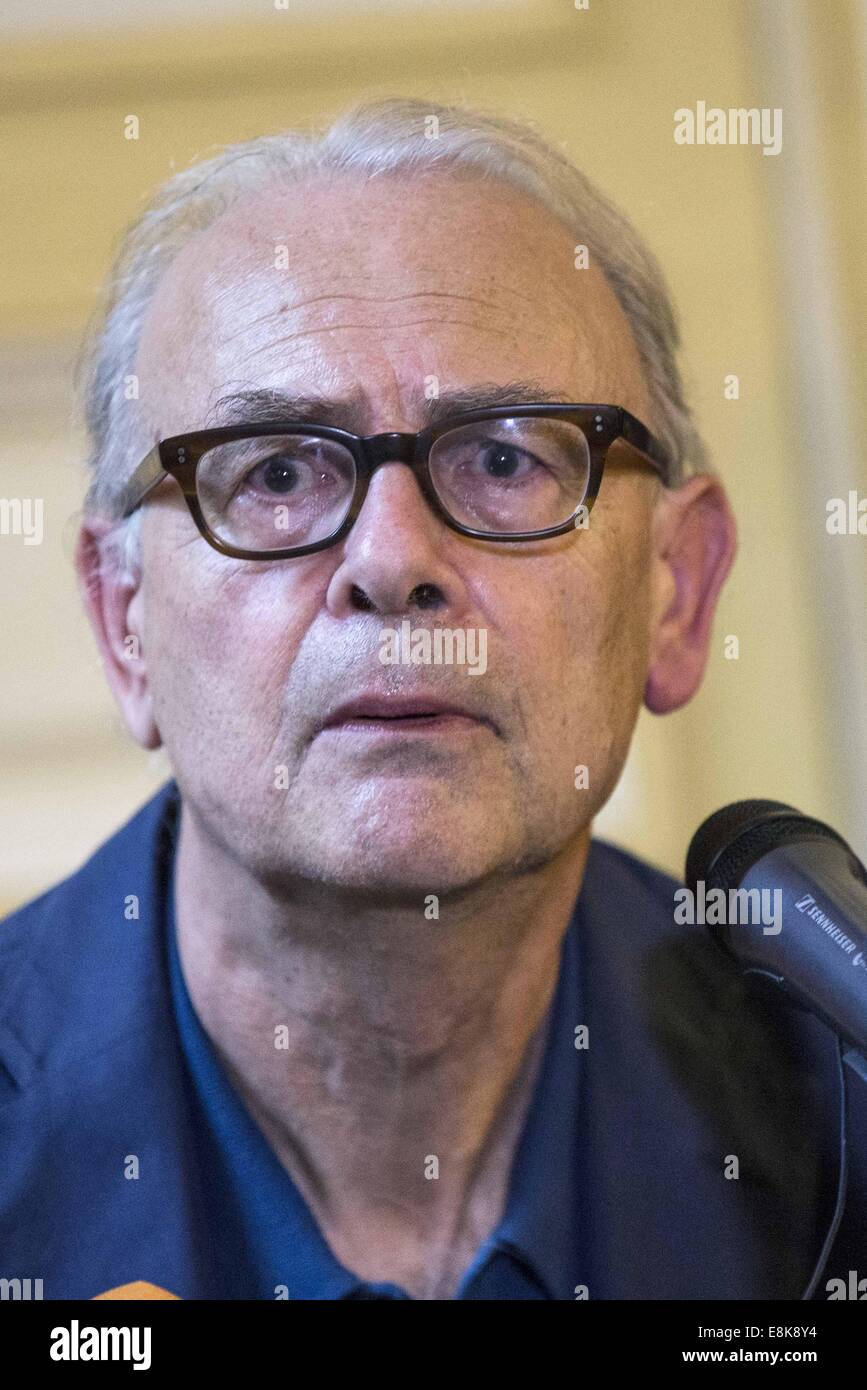 Paris, France. 9th Oct, 2014. French author Patrick Modiano attends a ...