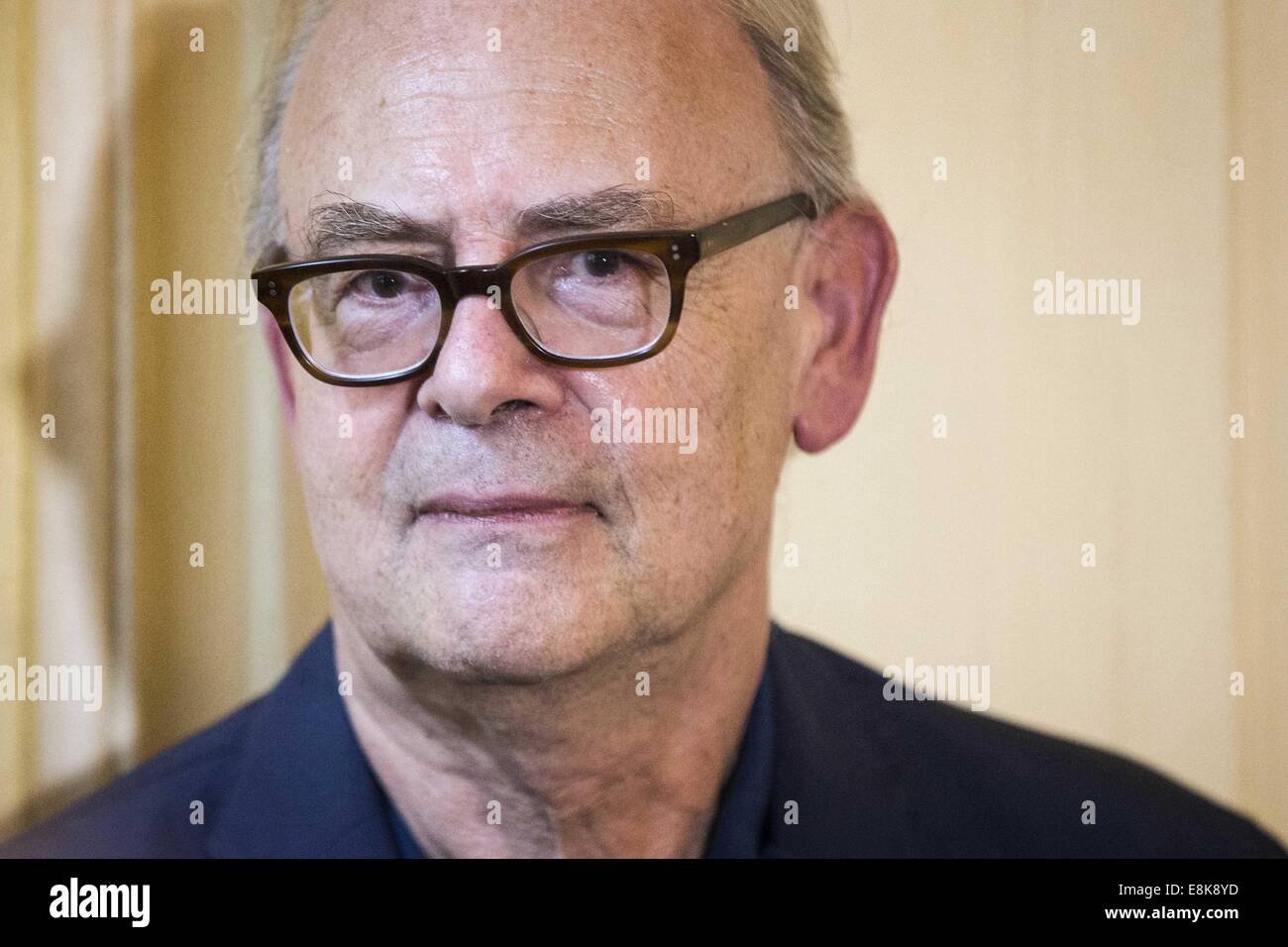 Paris, France. 9th Oct, 2014. French author Patrick Modiano attends a ...