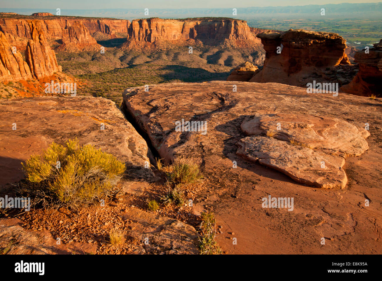 Sandstone formations in Colorado National Monument Stock Photo - Alamy