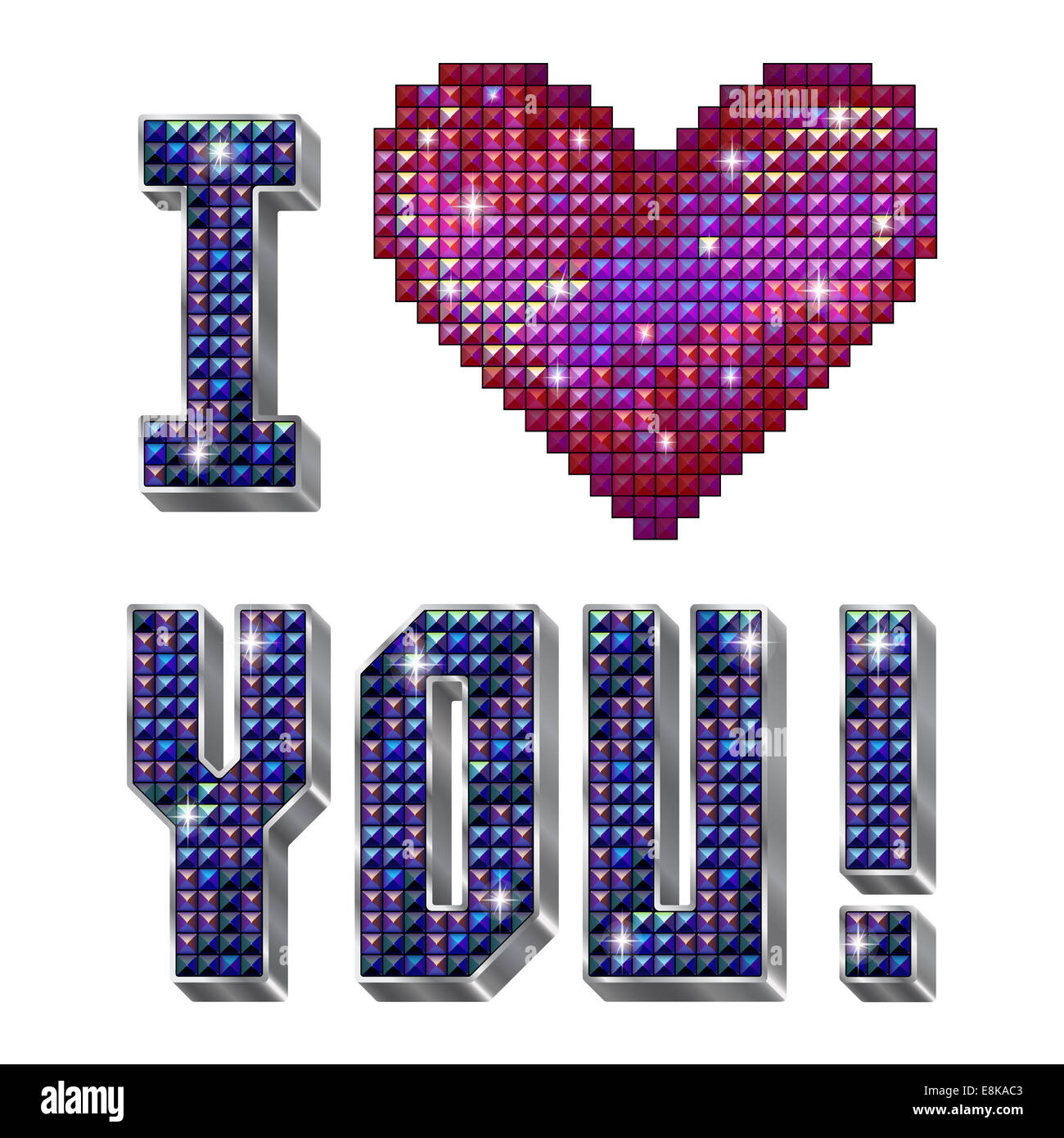 Rhinestone letters hi-res stock photography and images - Alamy