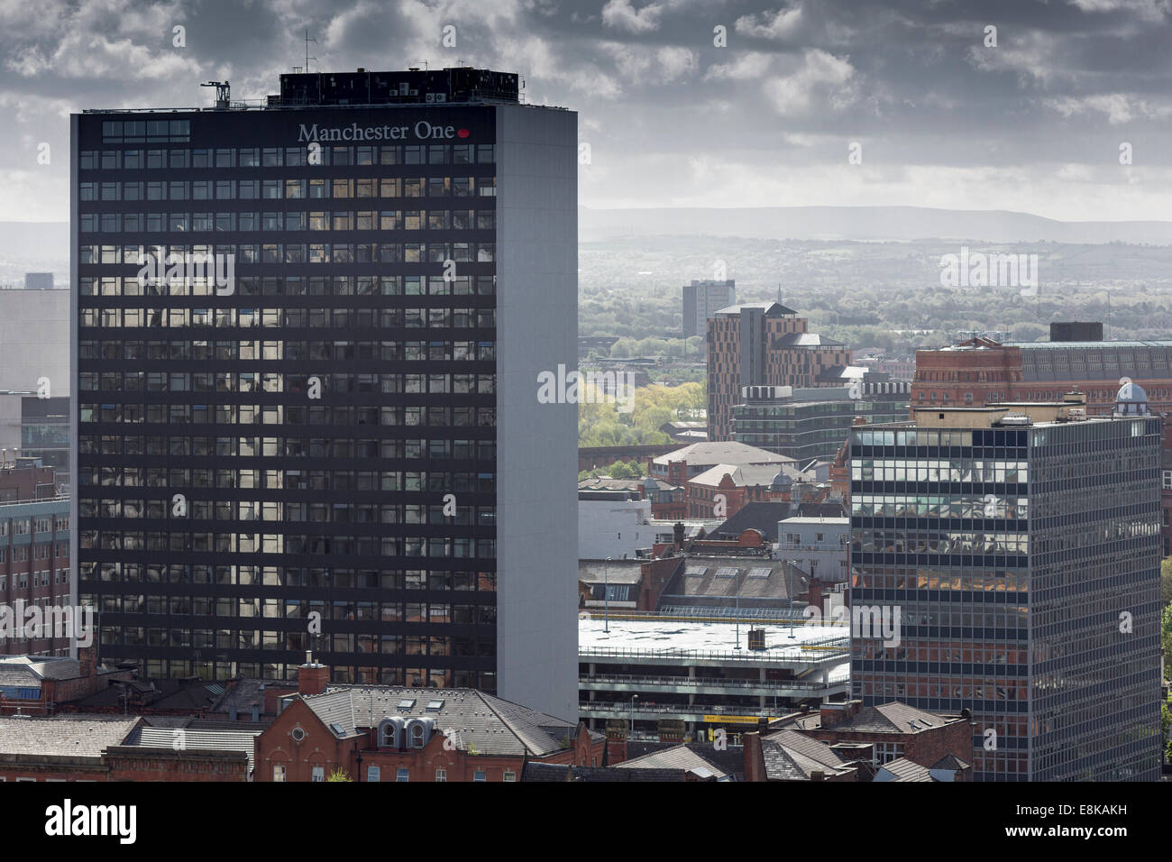 Views of Manchester's skyline form Manchester Town Hall clock tower ...