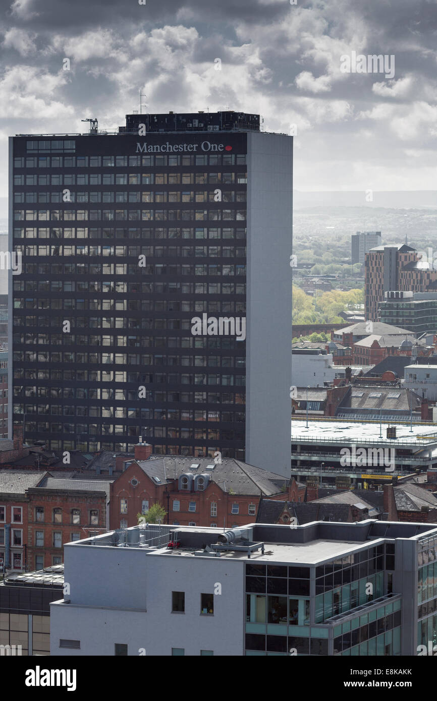 Views of Manchester's skyline form Manchester Town Hall clock tower ...