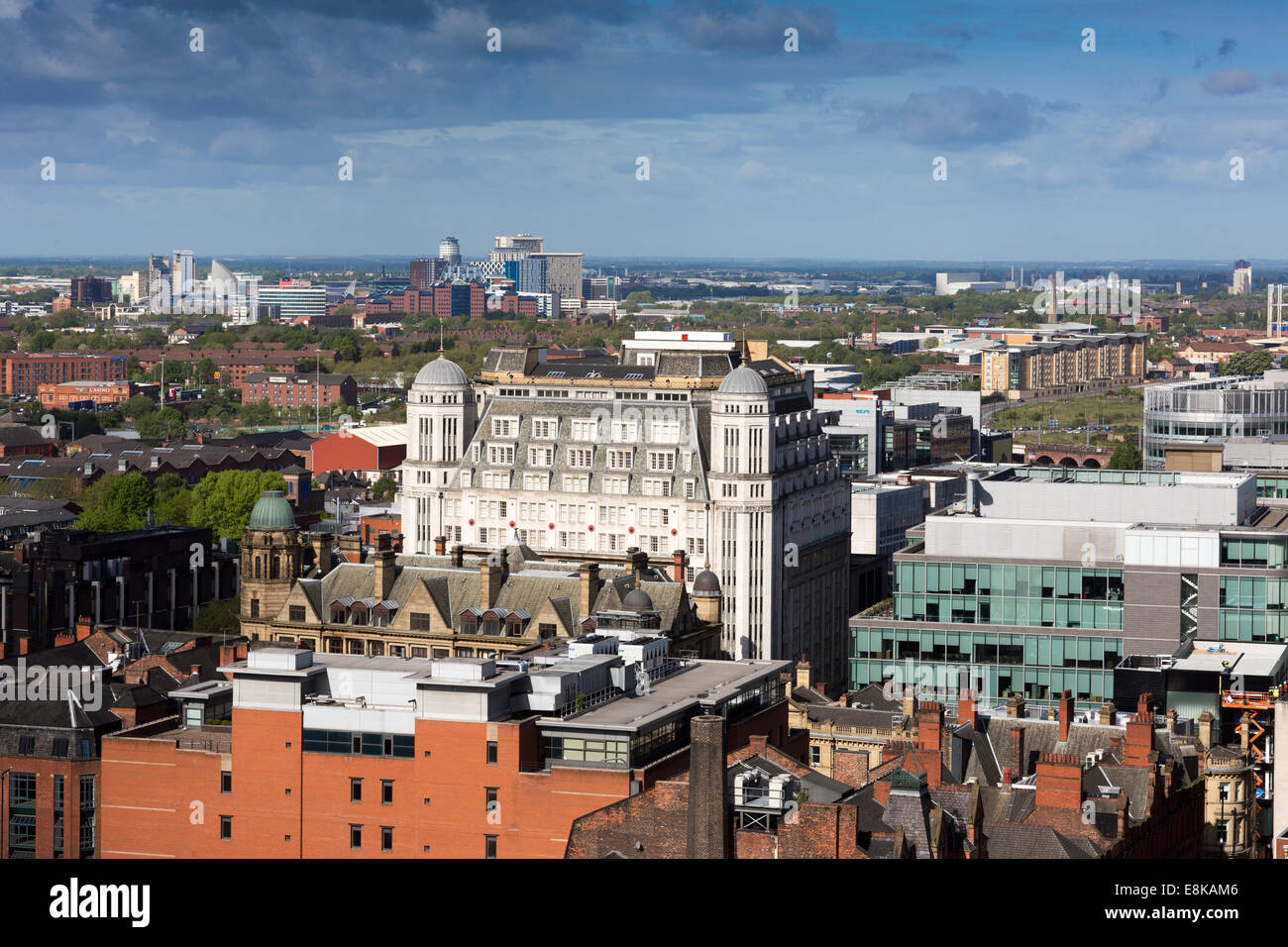 Manchester city centre top manchester town hall hi-res stock ...