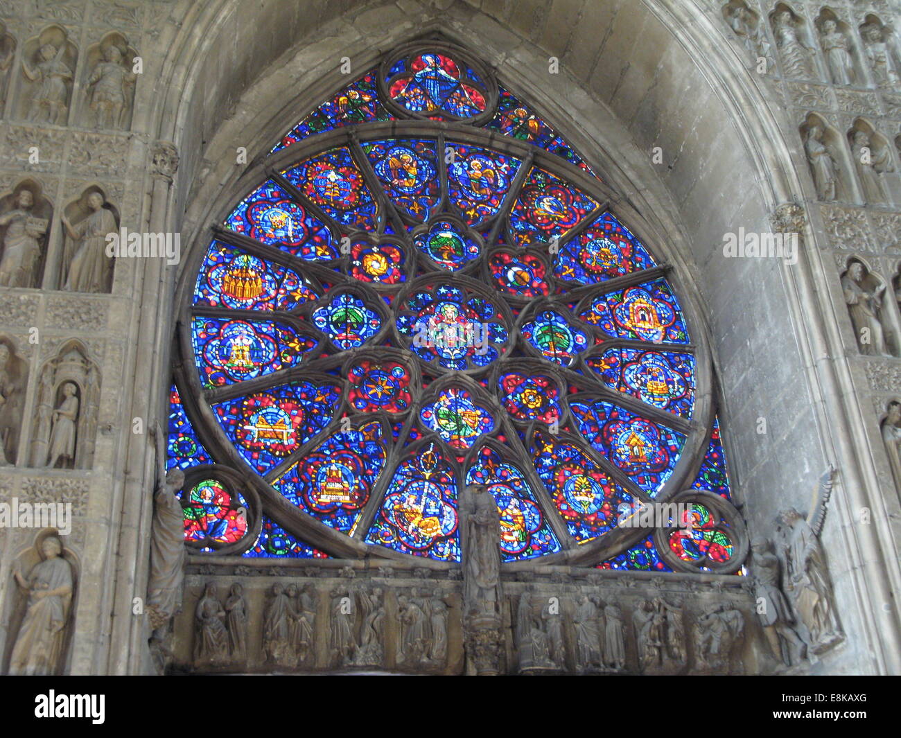 Reims cathedral stained glass hi-res stock photography and images - Alamy