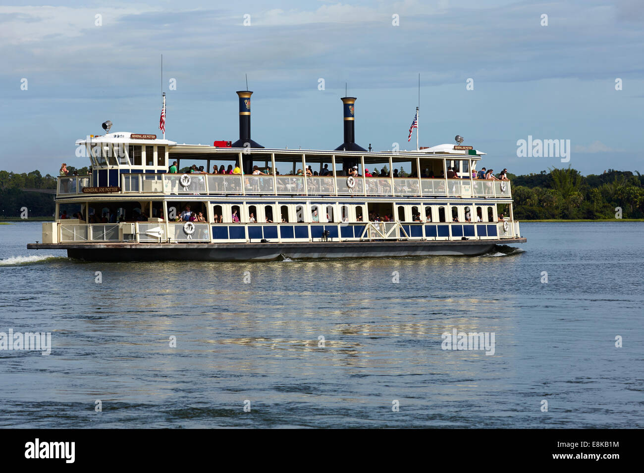 Florida USA Disney land ferry boat Stock Photo - Alamy