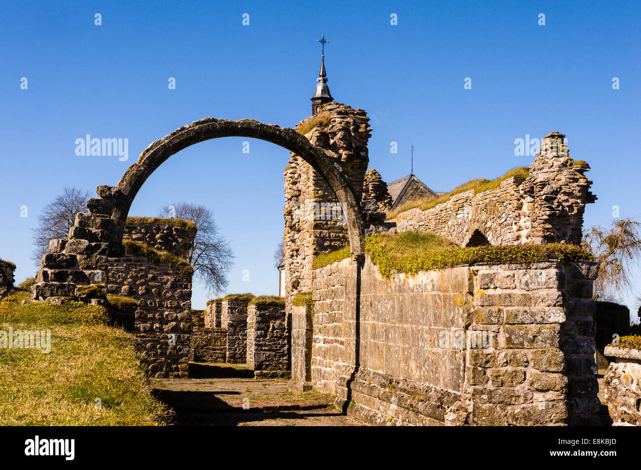 Sweden, Falköping. Gudhem Abbey ruins Stock Photo - Alamy
