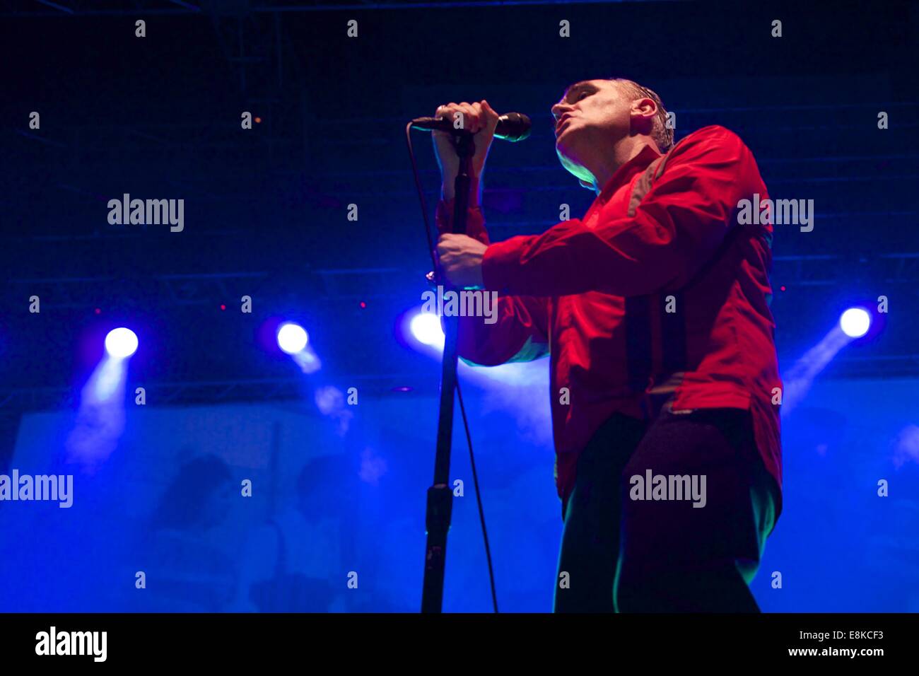 Morrissey performs on stage hi-res stock photography and images - Alamy