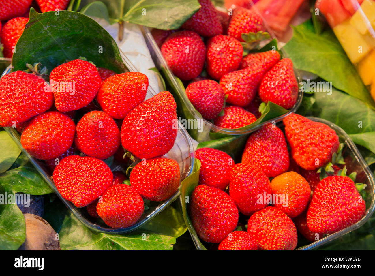 very sweet red strawberries to eat them Stock Photo - Alamy